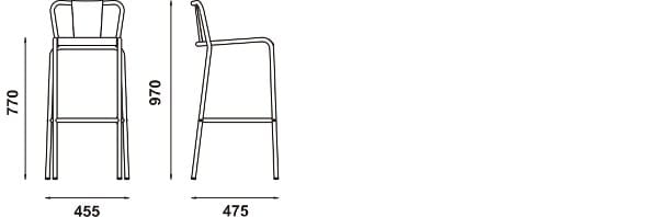 786 - B | 椅子 椅子 By Adico