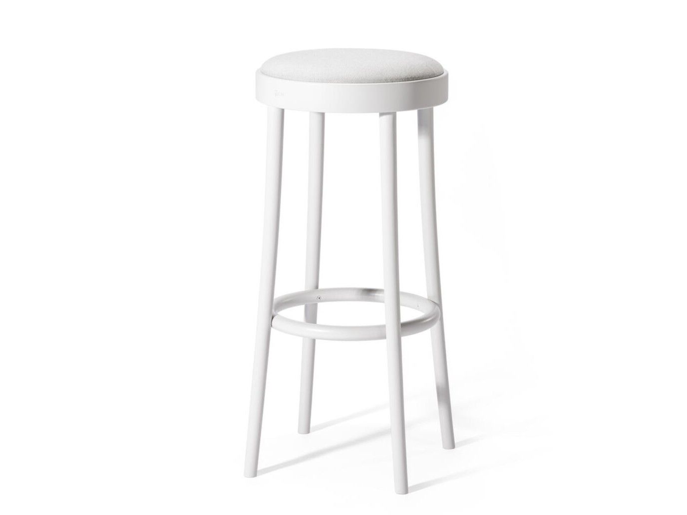 822 High wooden stool with integrated cushion By TON | design Claesson ...