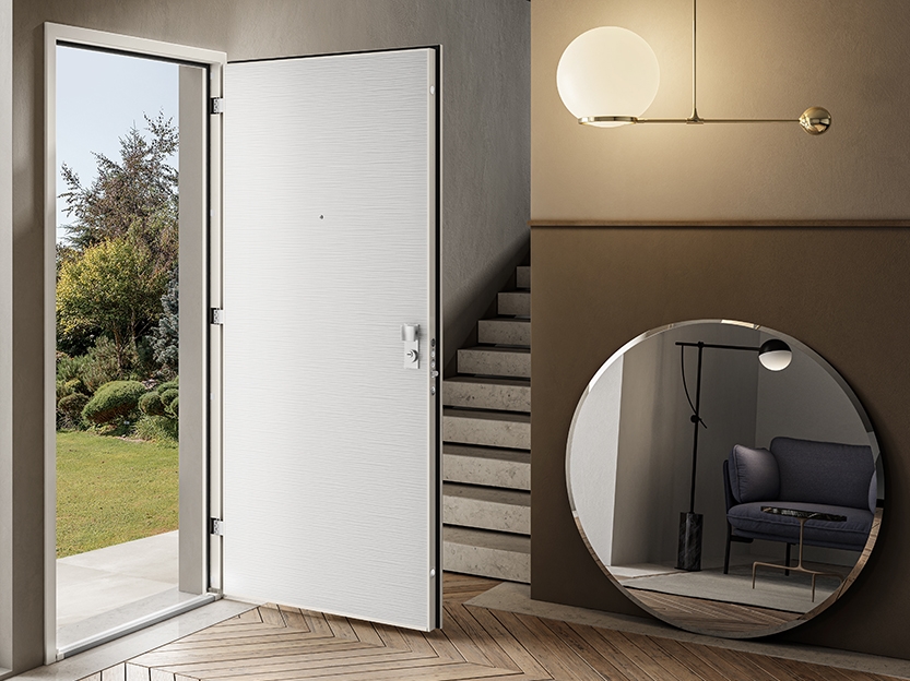 883 | Entry door with concealed hinges By DiBi Porte Blindate