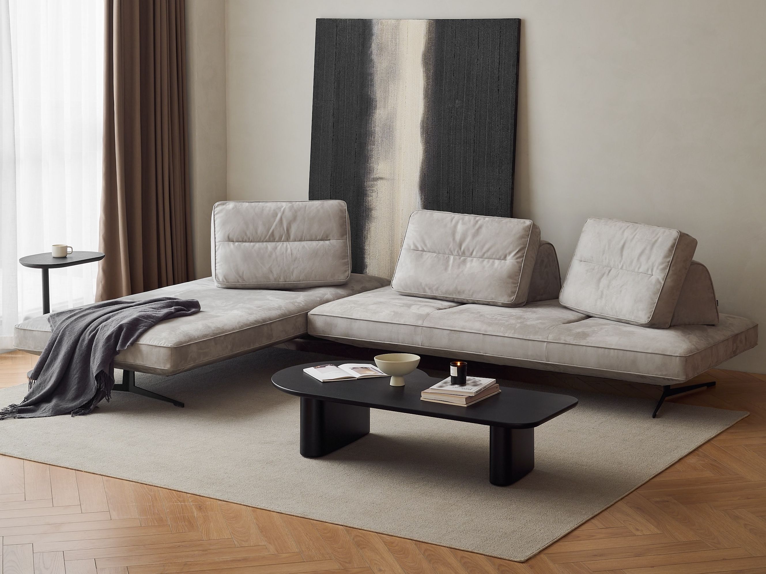 9-LAYER Upholstered fabric day bed By grado design