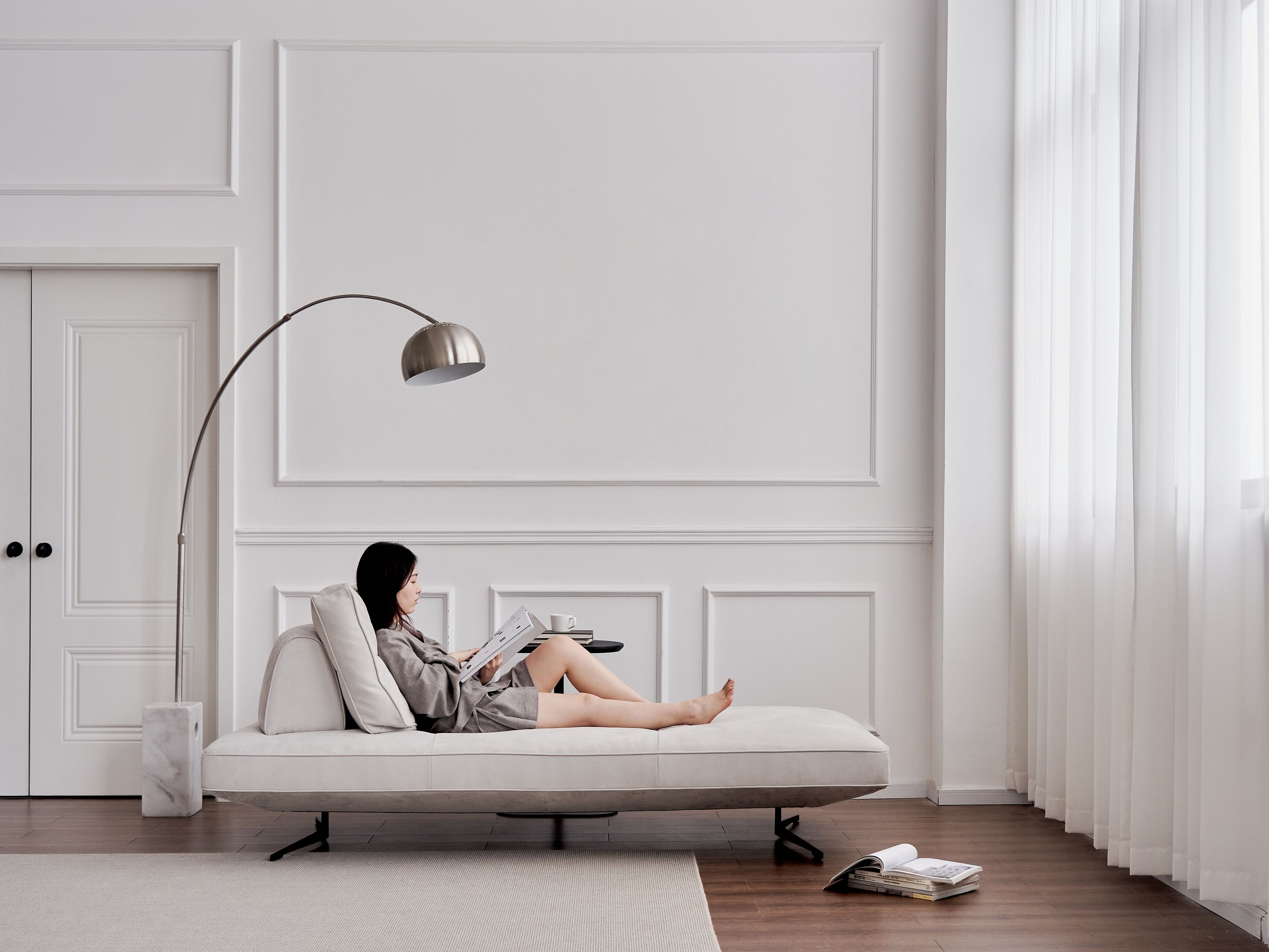 9-LAYER Upholstered fabric day bed By grado design