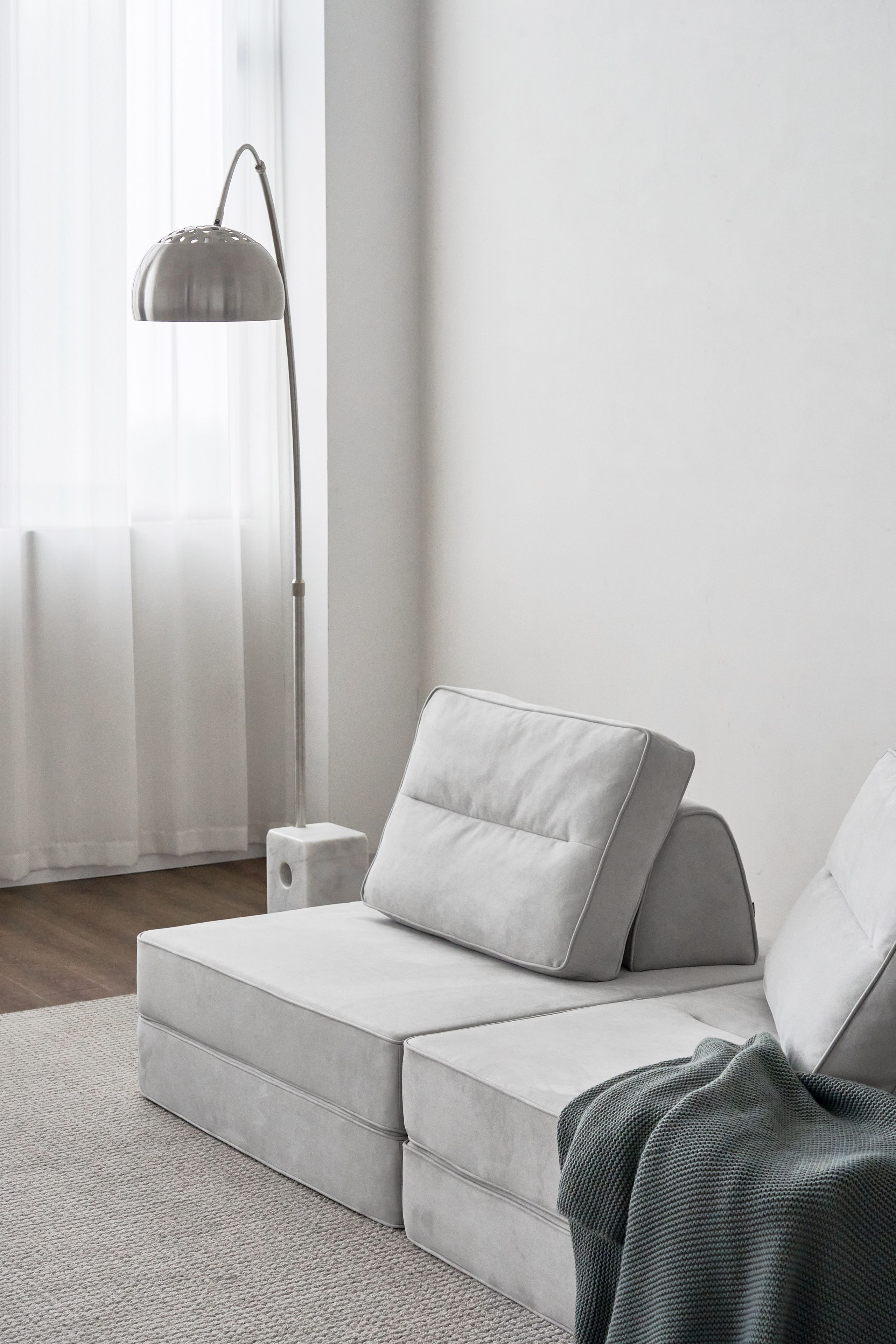 9-LAYER Convertible 2 seater fabric sofa By grado design