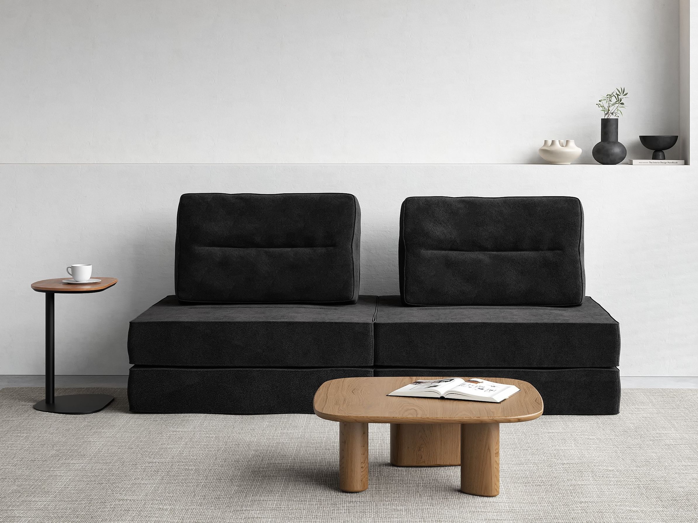 9-LAYER Convertible 2 seater fabric sofa By grado design