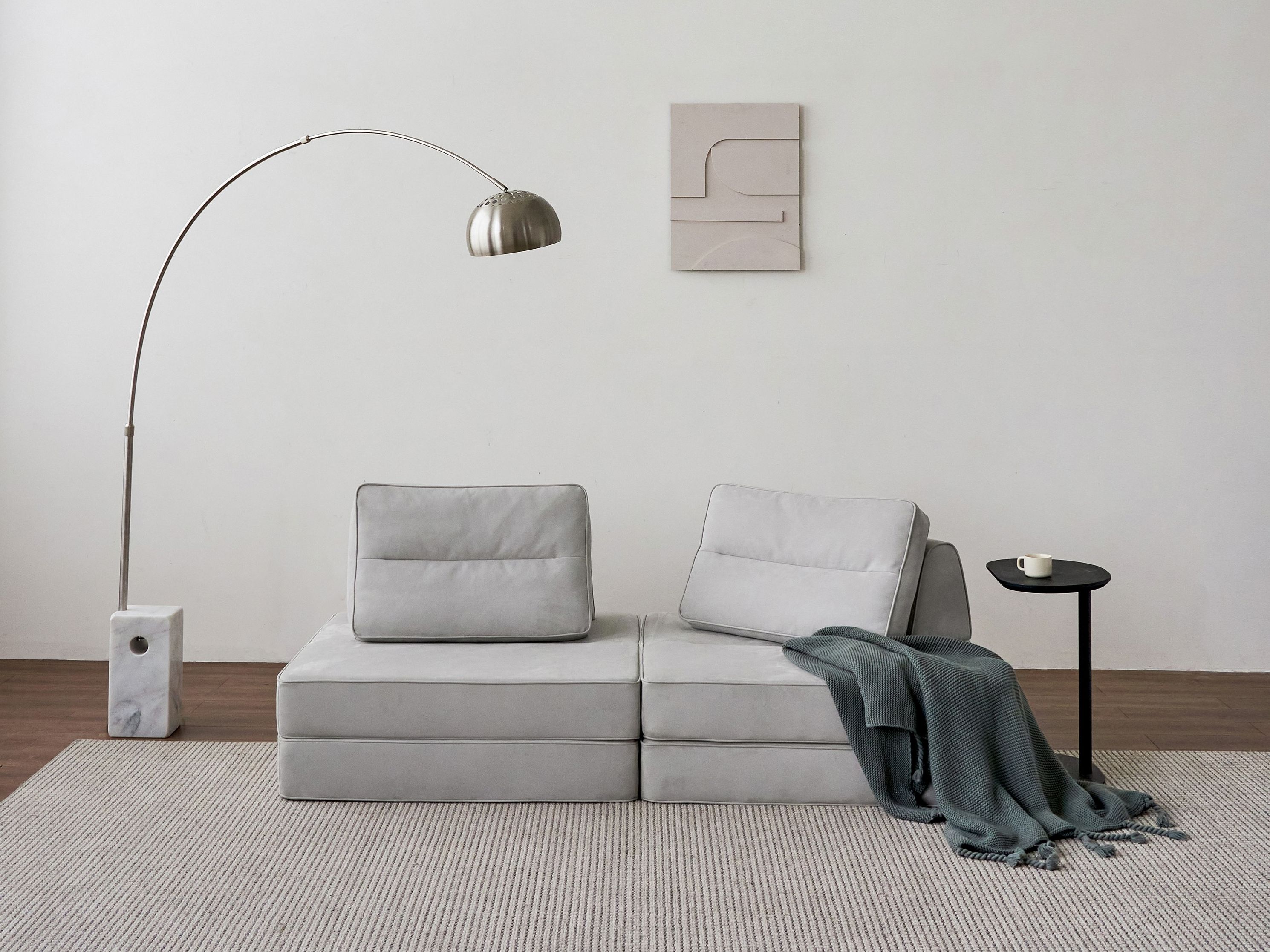 9-LAYER Convertible 2 seater fabric sofa By grado design