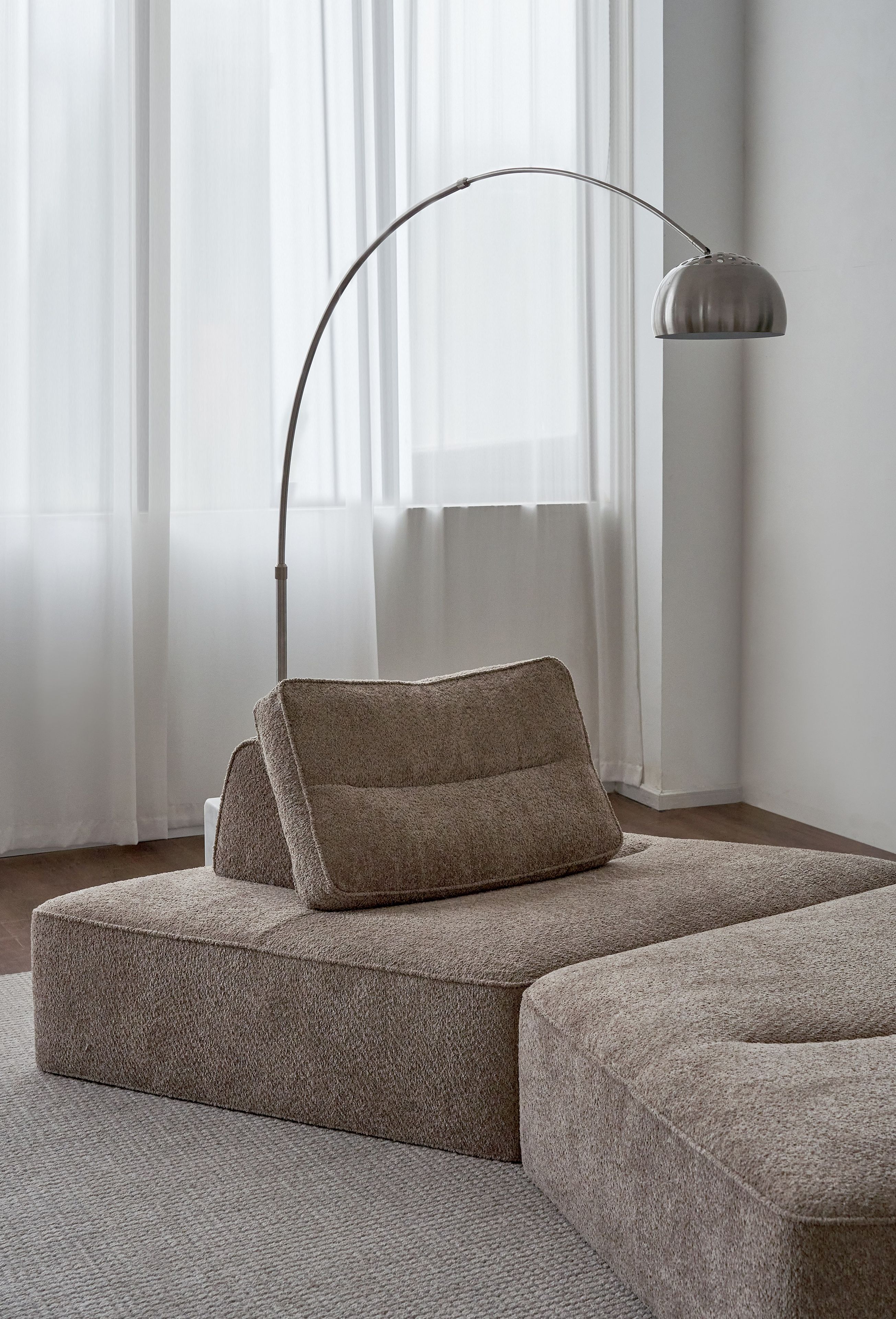 9-LAYER THICK | Curved sofa Modular curved fabric sofa By grado design