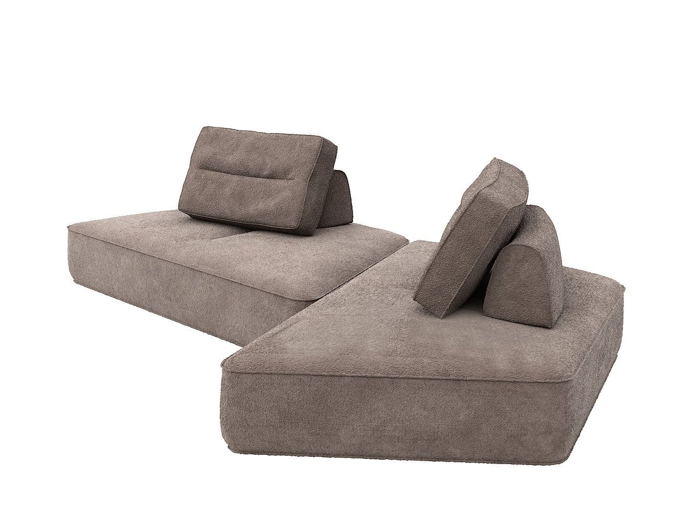 9-LAYER THICK | Canapé rond Canapé modulable rond en tissu By grado design