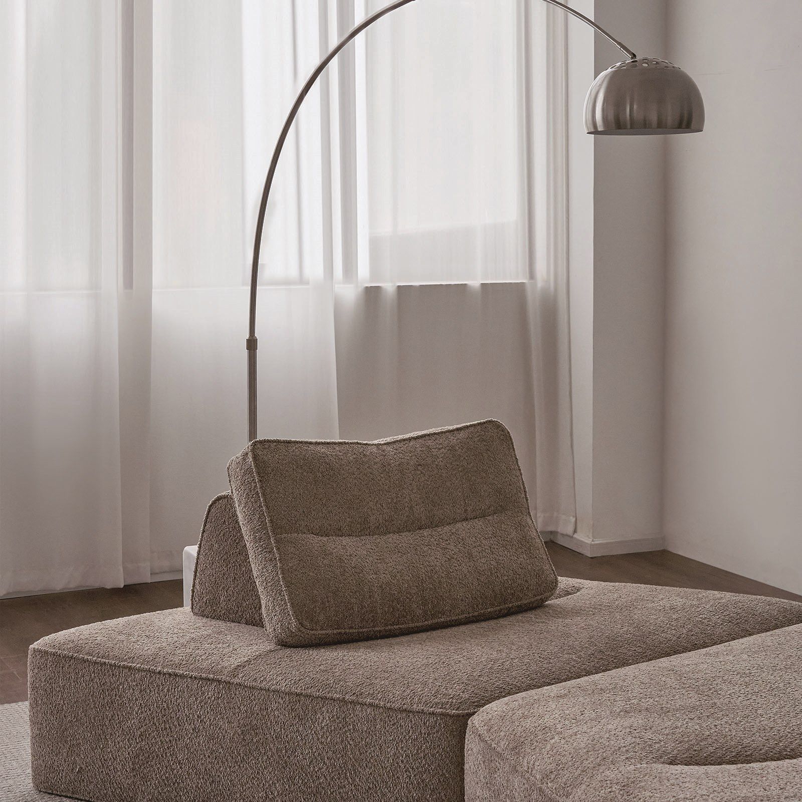 9-LAYER THICK | Curved sofa Modular curved fabric sofa By grado design