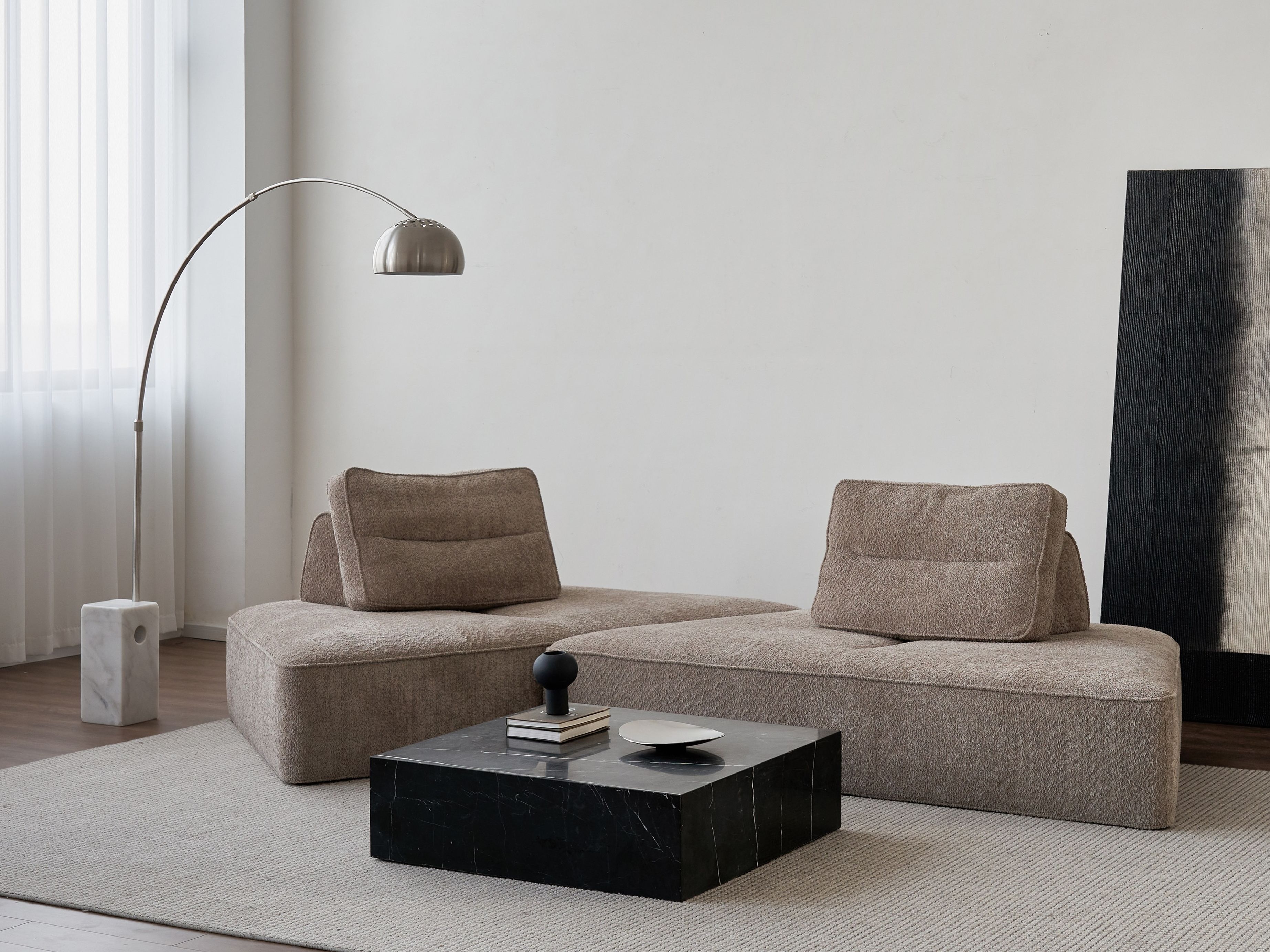 9-LAYER THICK | Curved sofa Modular curved fabric sofa By grado design