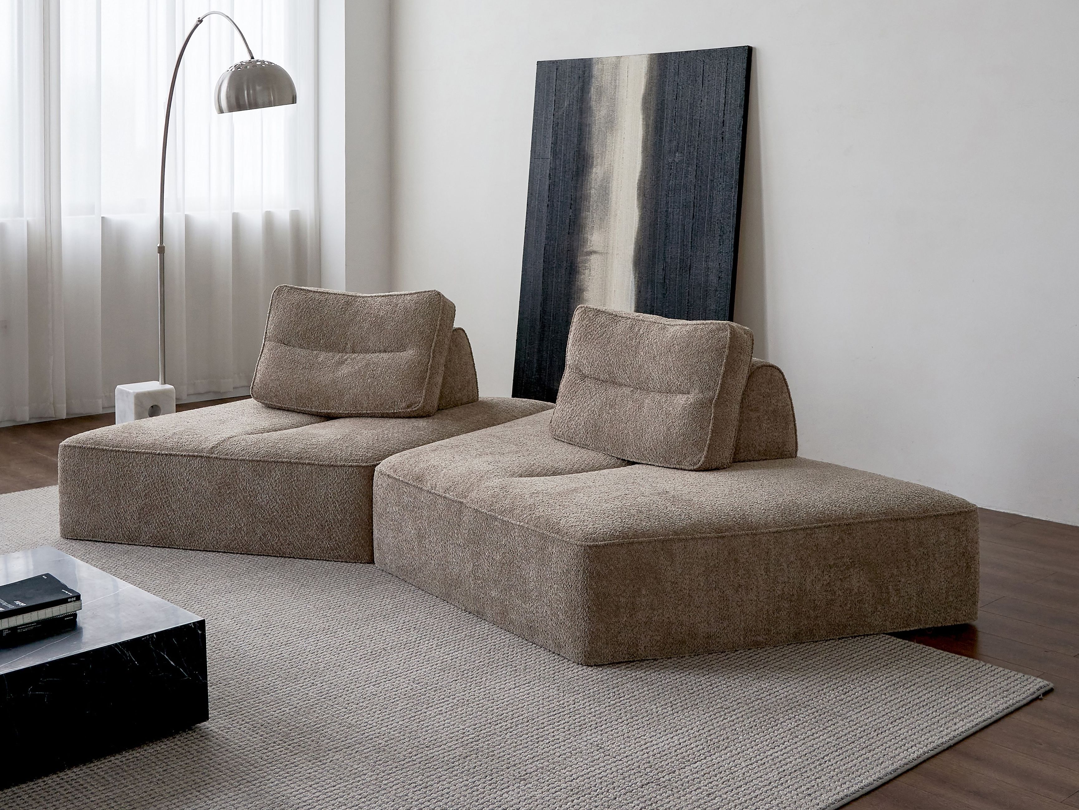 9-LAYER THICK | Curved sofa By grado design