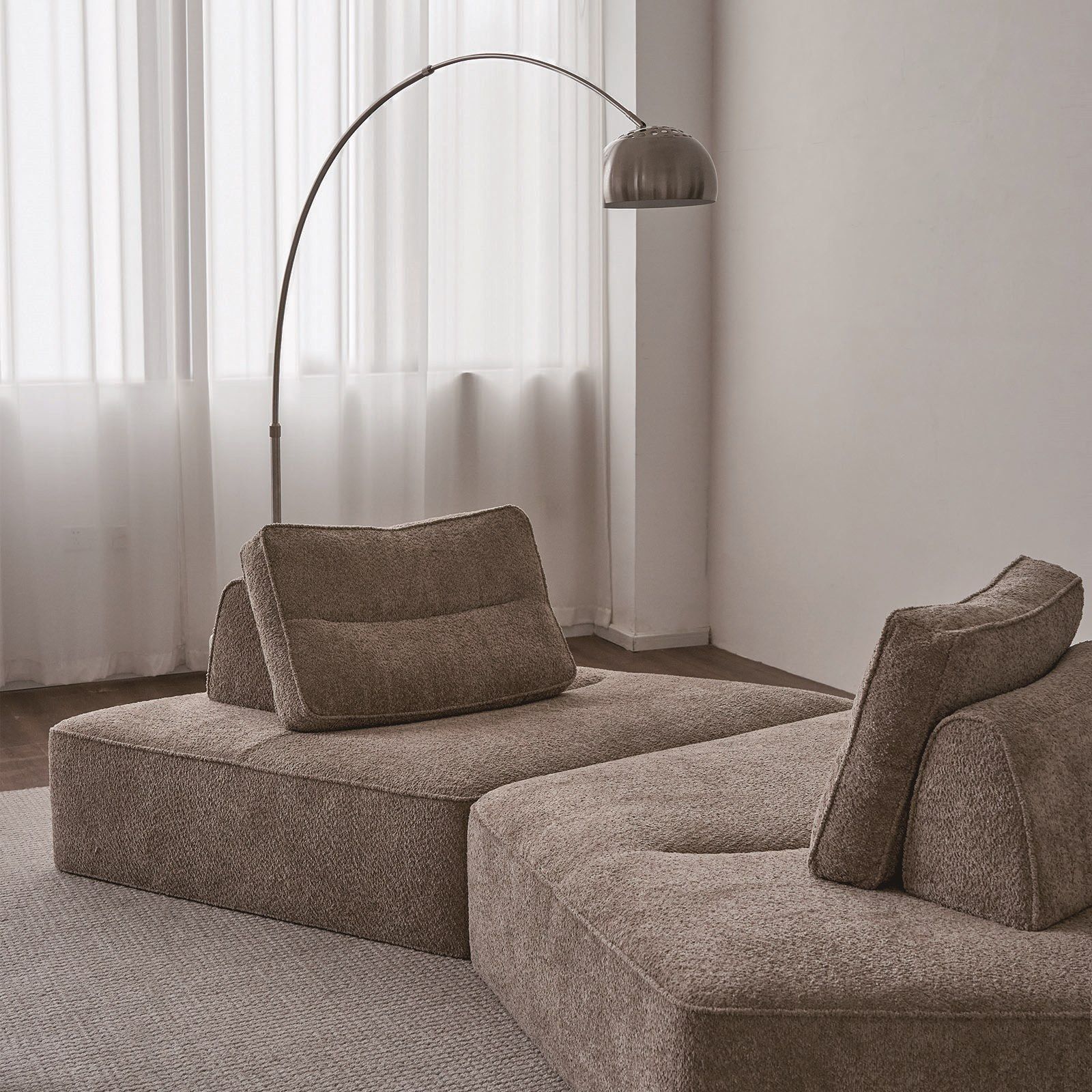 9-LAYER THICK | Curved sofa Modular curved fabric sofa By grado design