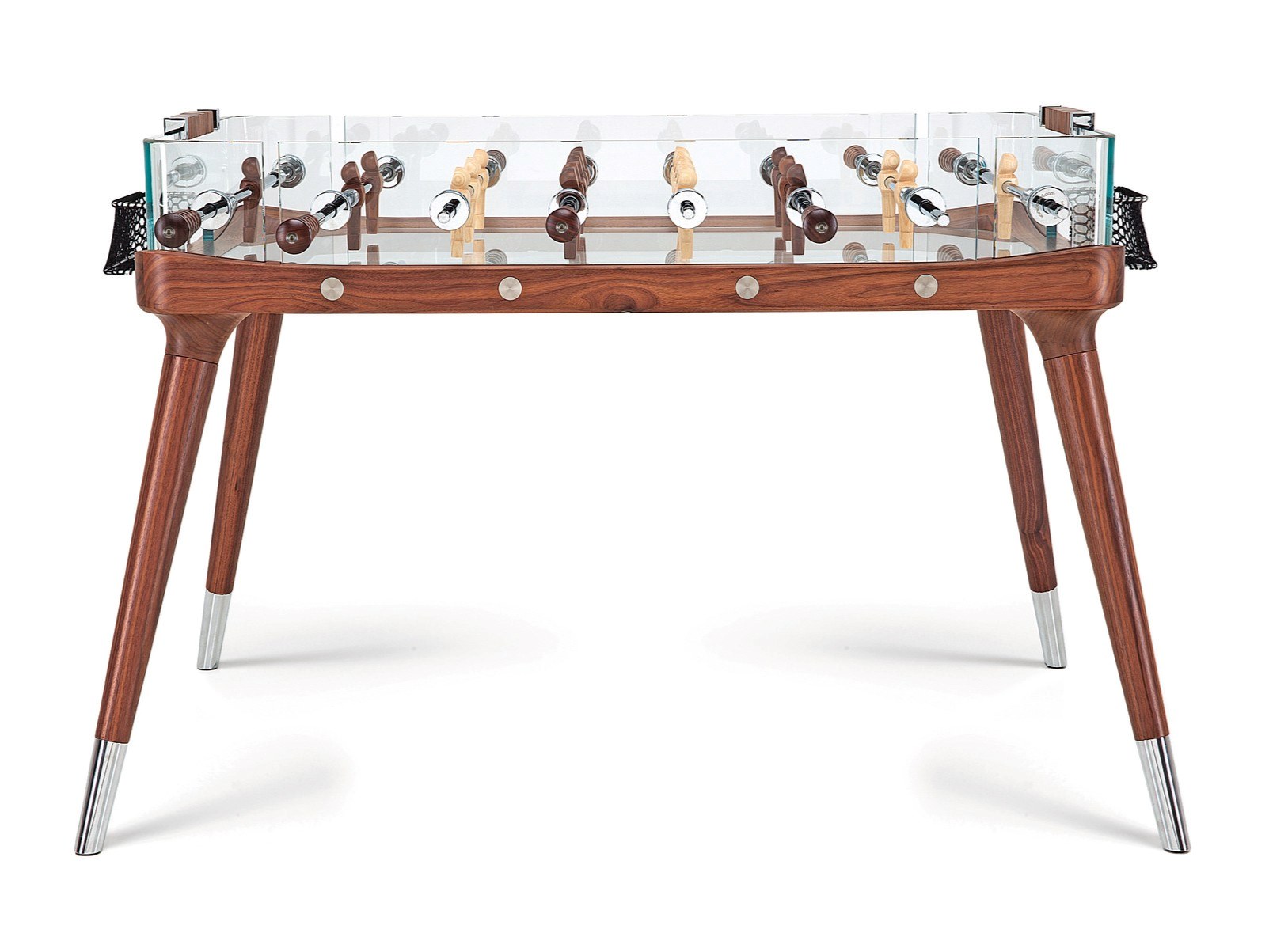 90 MINUTO Futbolín rectangular en madera y vidrio By Teckell
