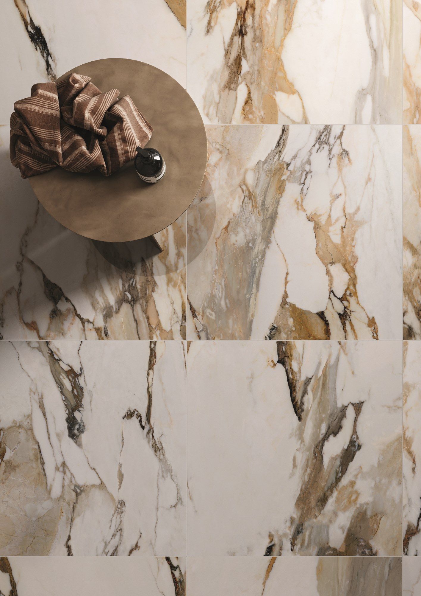 Porcelain stoneware wall/floor tiles with marble effect 9CENTO ALBA ORO 9CENTO Collection By ...