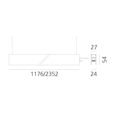 A.24 Suspended LED aluminium track-Light By Artemide | design Carlotta ...