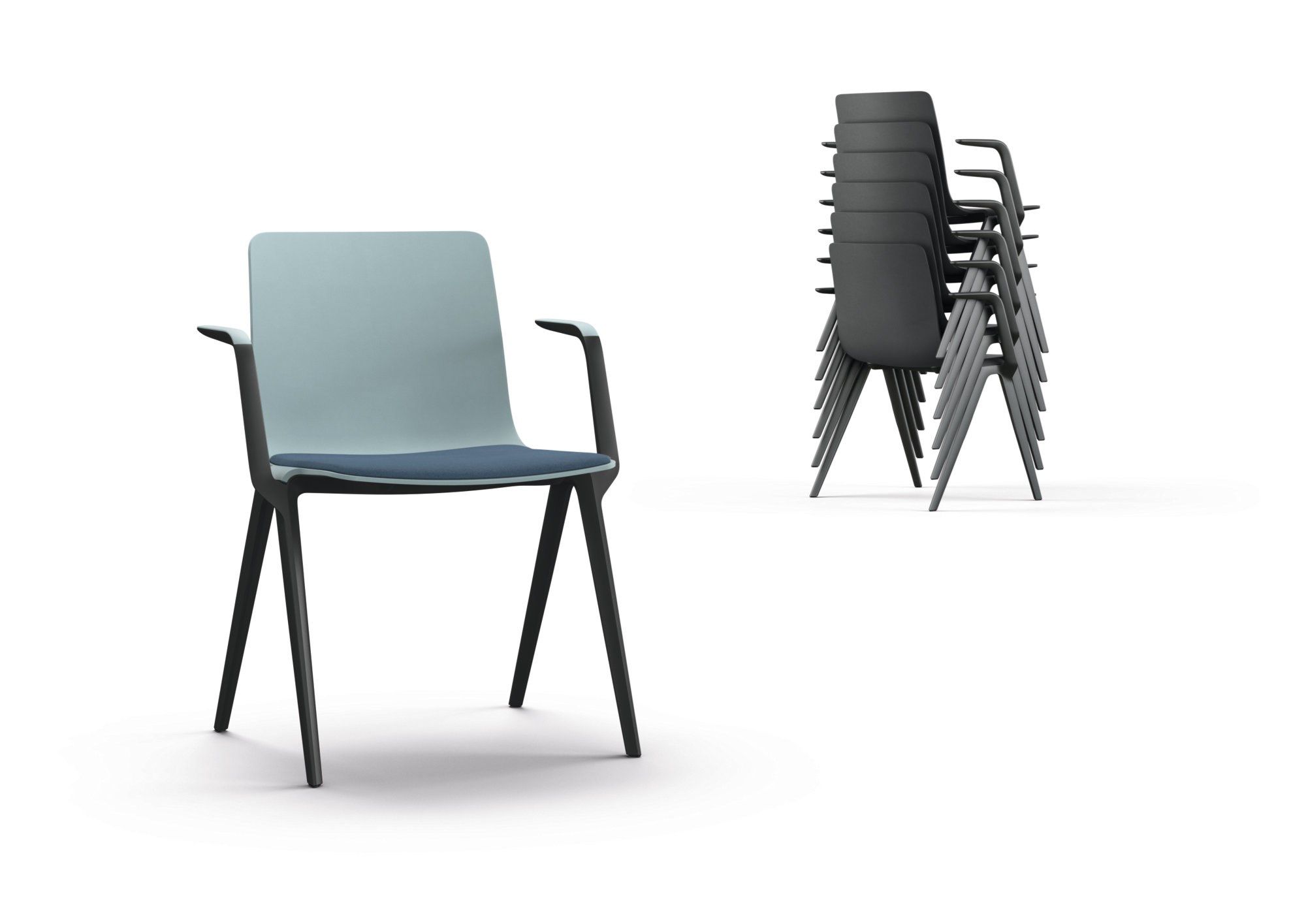 A-CHAIR | Chair with armrests By Brunner design Jehs+Laub