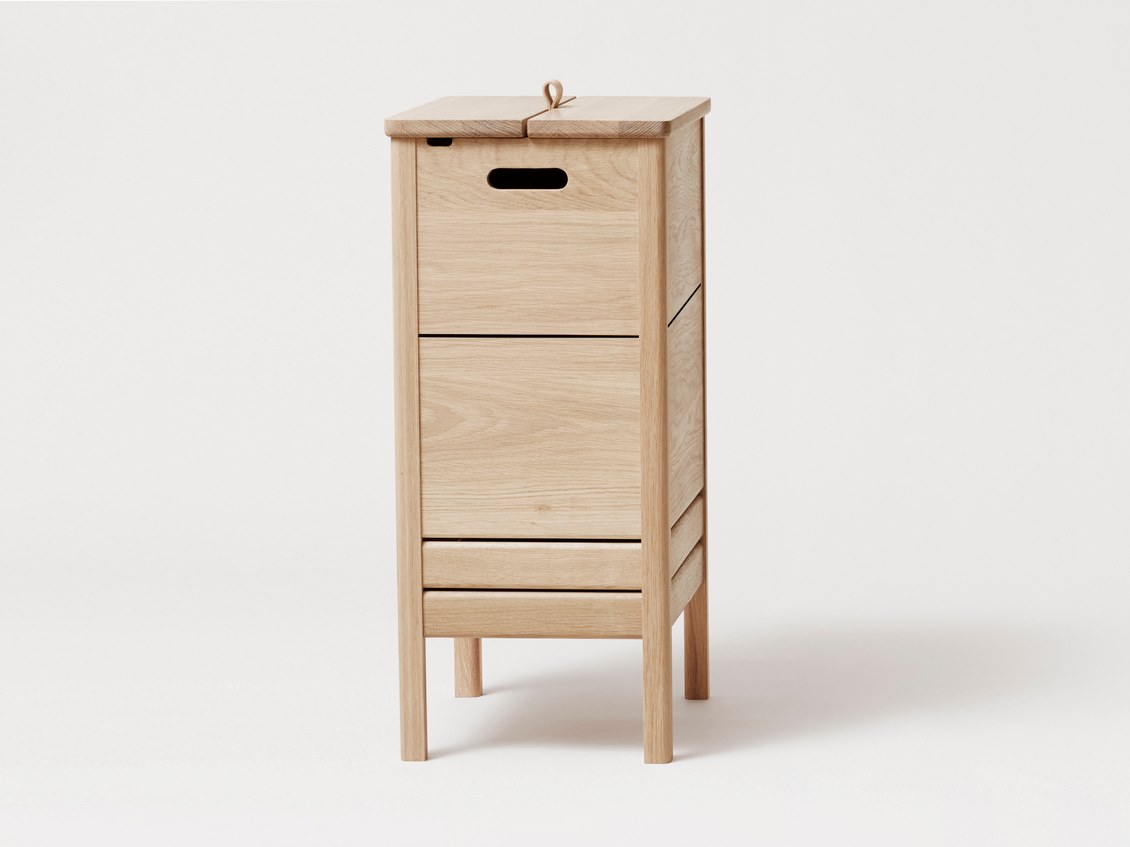 A LINE Oak laundry container By Form & Refine