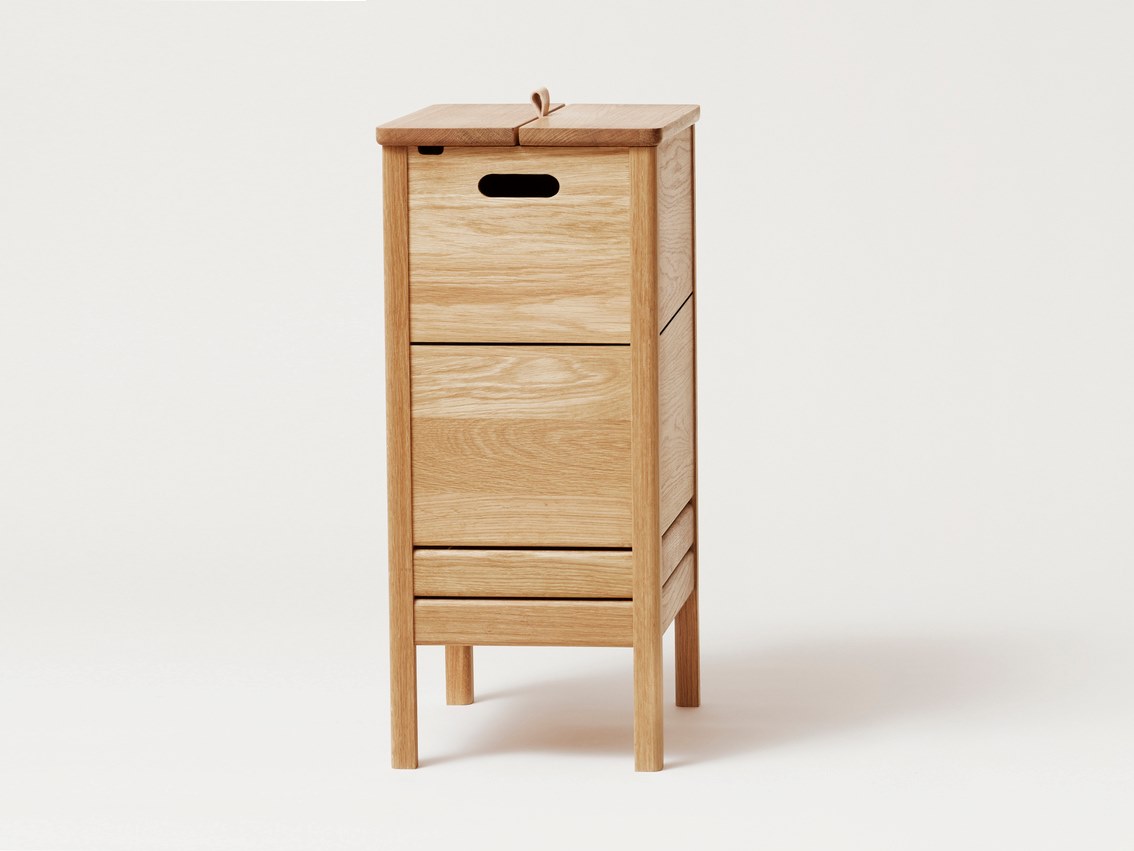 A LINE Oak laundry container By Form & Refine