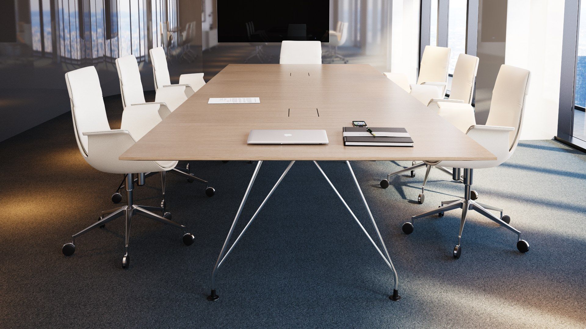 A1 MEETING Mesa de reunión rectangular By BK Contract