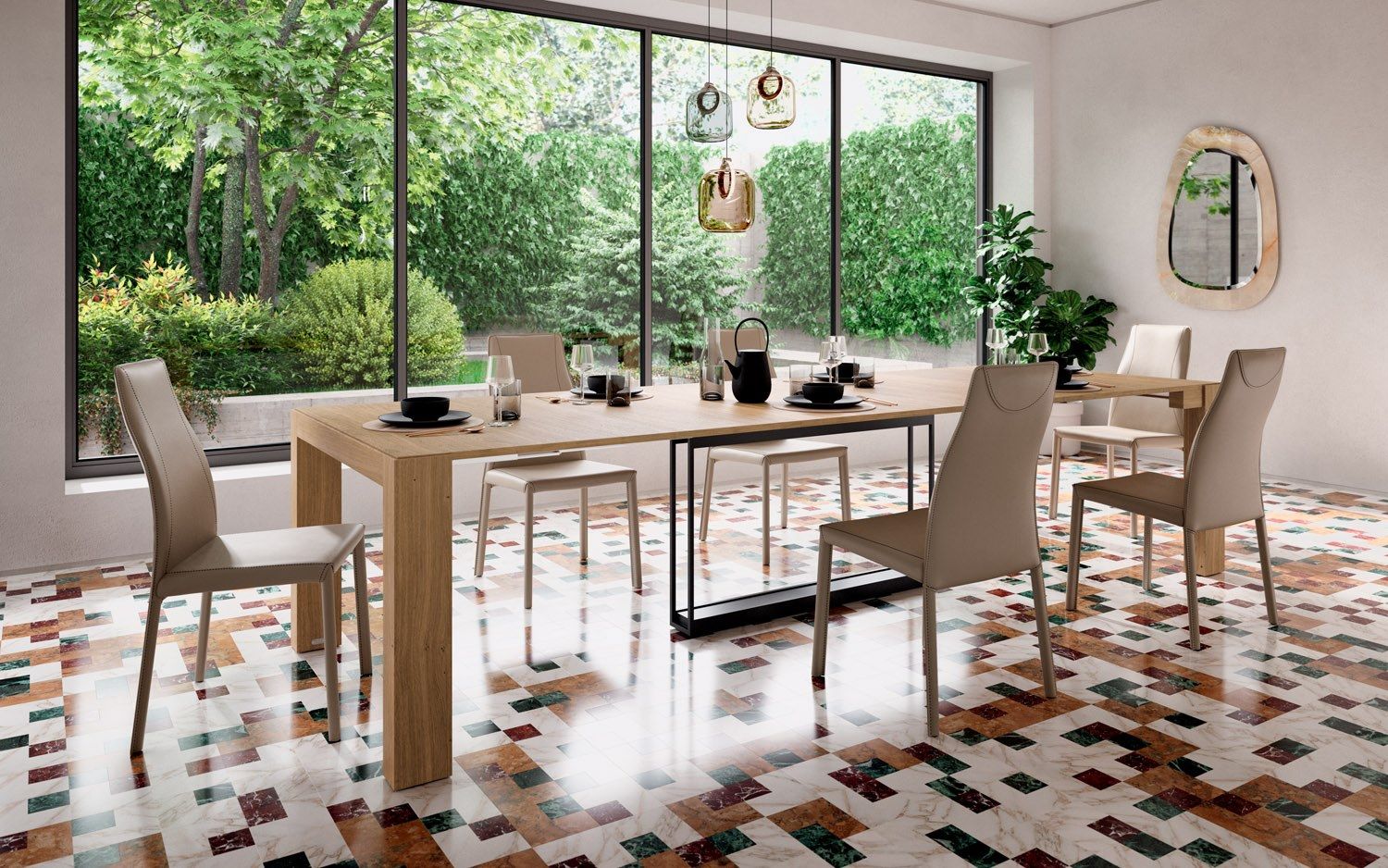 A3 Extending rectangular console table By Ozzio Italia | design Giacomo ...