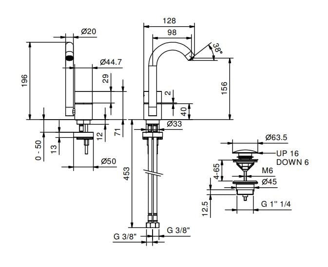 AA/27 | Washbasin mixer AA/27 Collection By ABOUTWATER design Michael ...