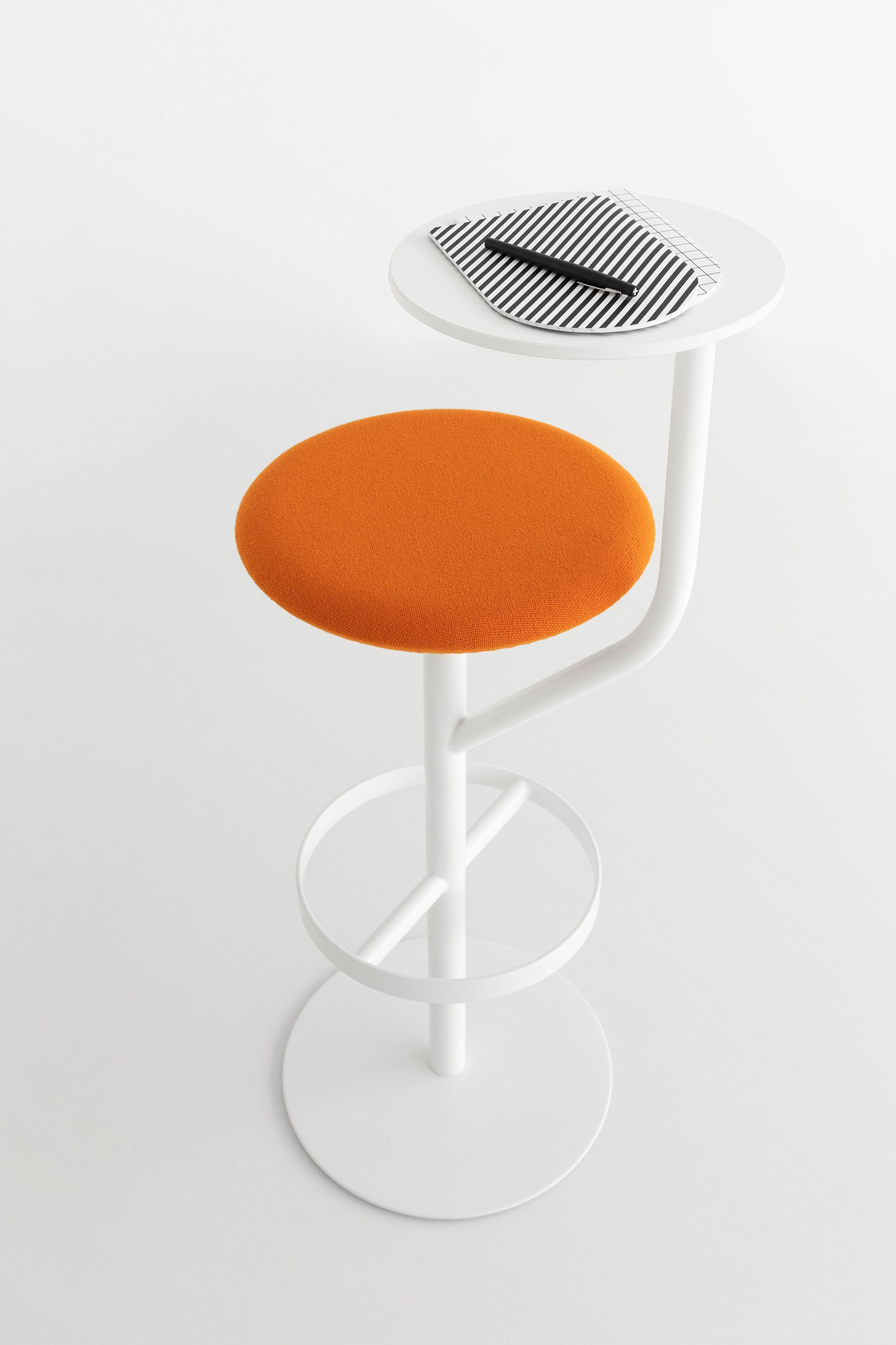 AARON Stool with integrated table By Lapalma | design Pio & Tito Toso