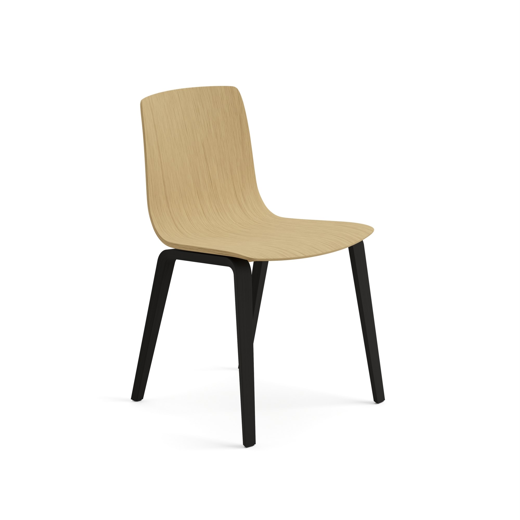 AAVA 02 Four wood legs chair By Arper | design Antti Kotilainen