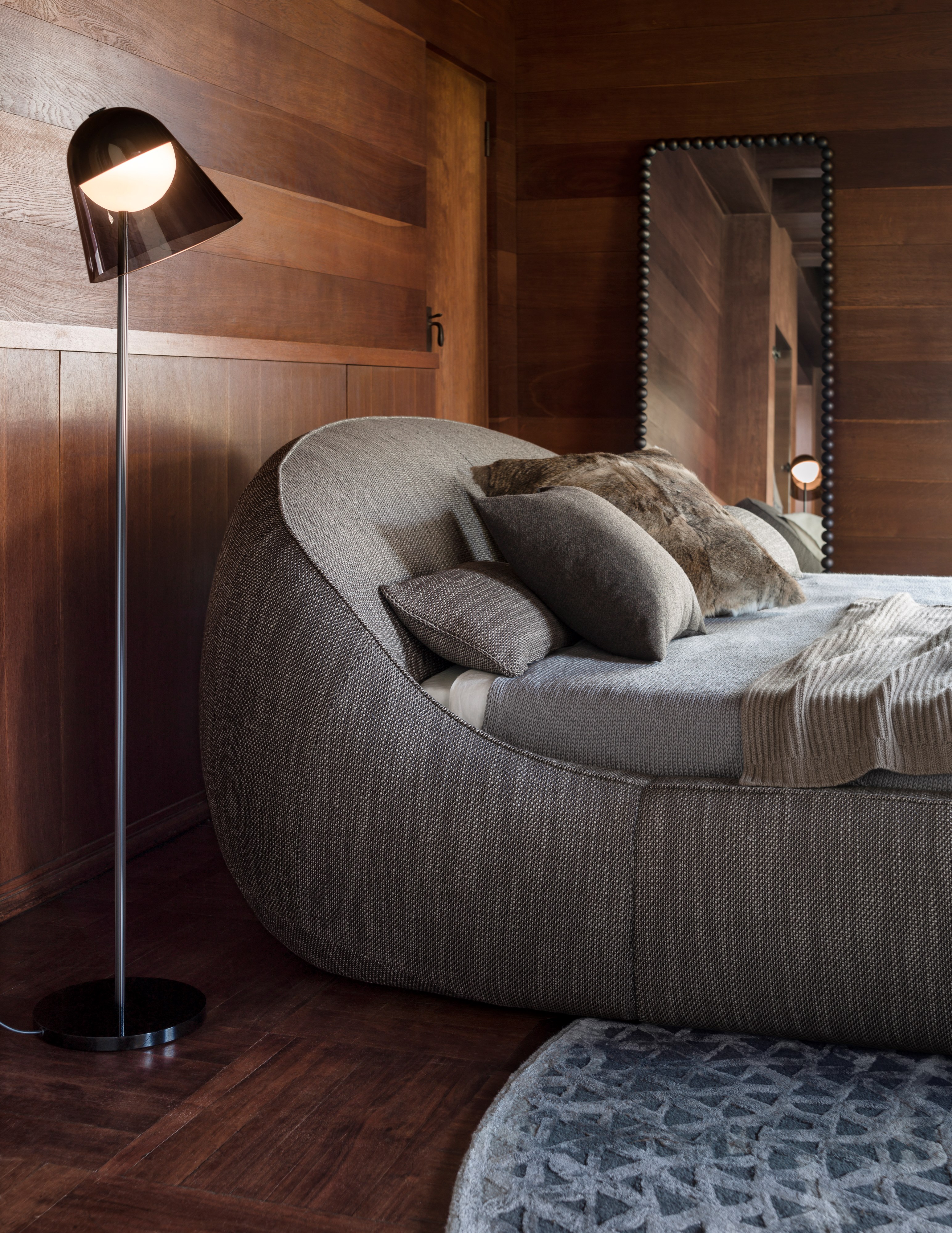 ABBRACCI Upholstered fabric double bed By GHIDINI1961 | design Lorenza ...