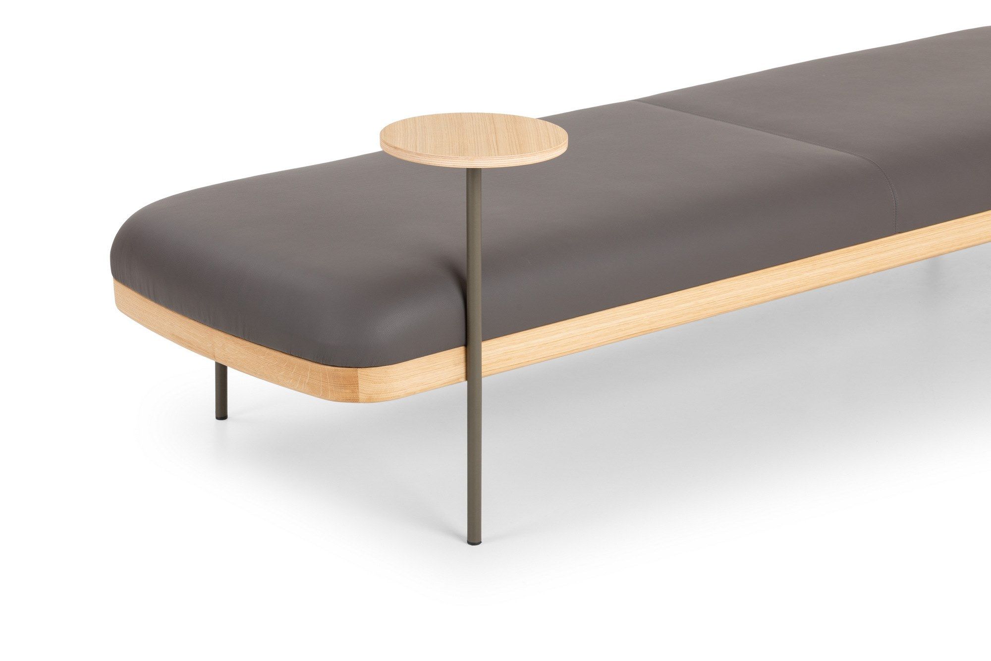 ABISKO Upholstered leather bench By True Design | design Claesson ...