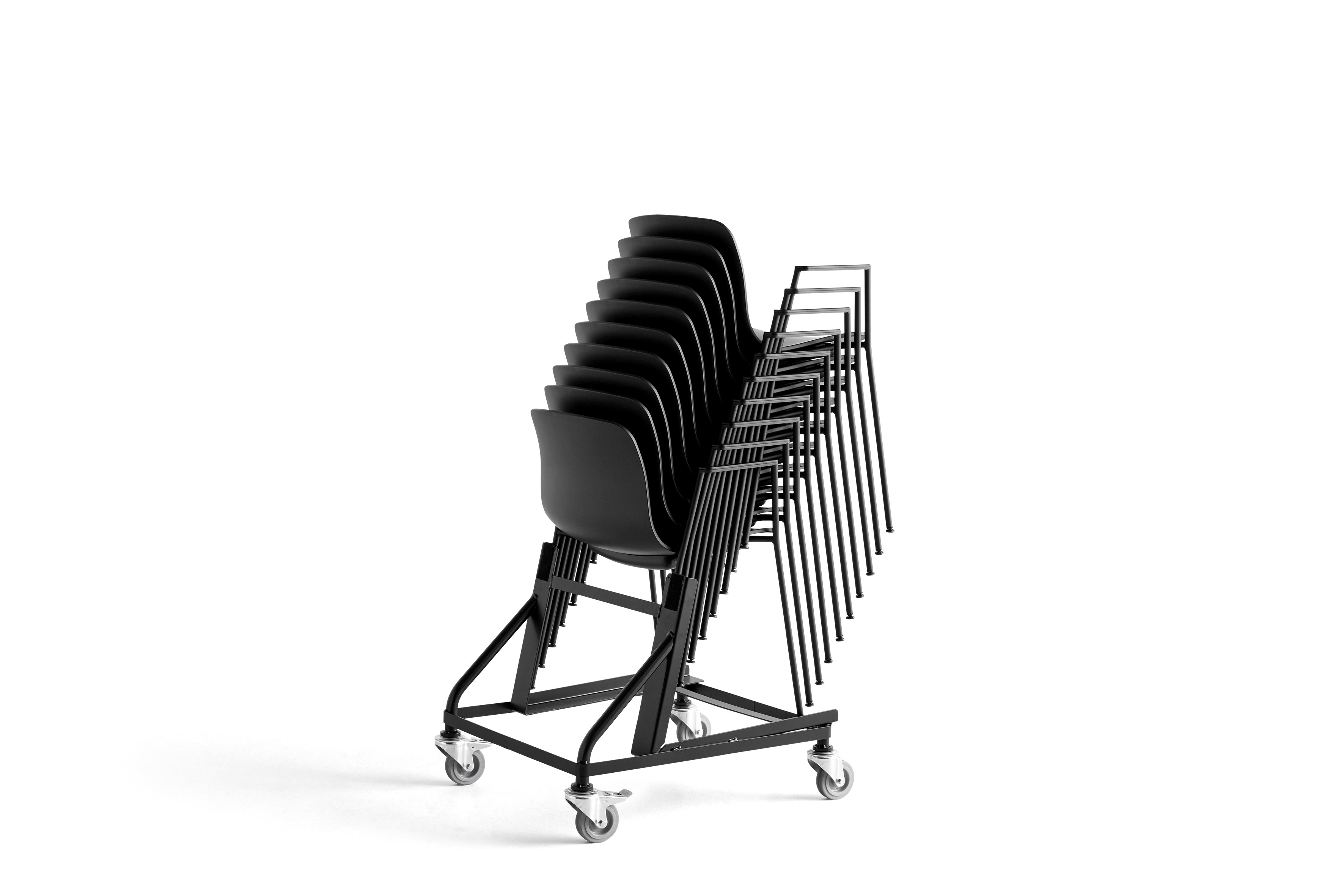 ABOUT A CHAIR AAC18 Stackable upholstered chair with armrests By Hay ...