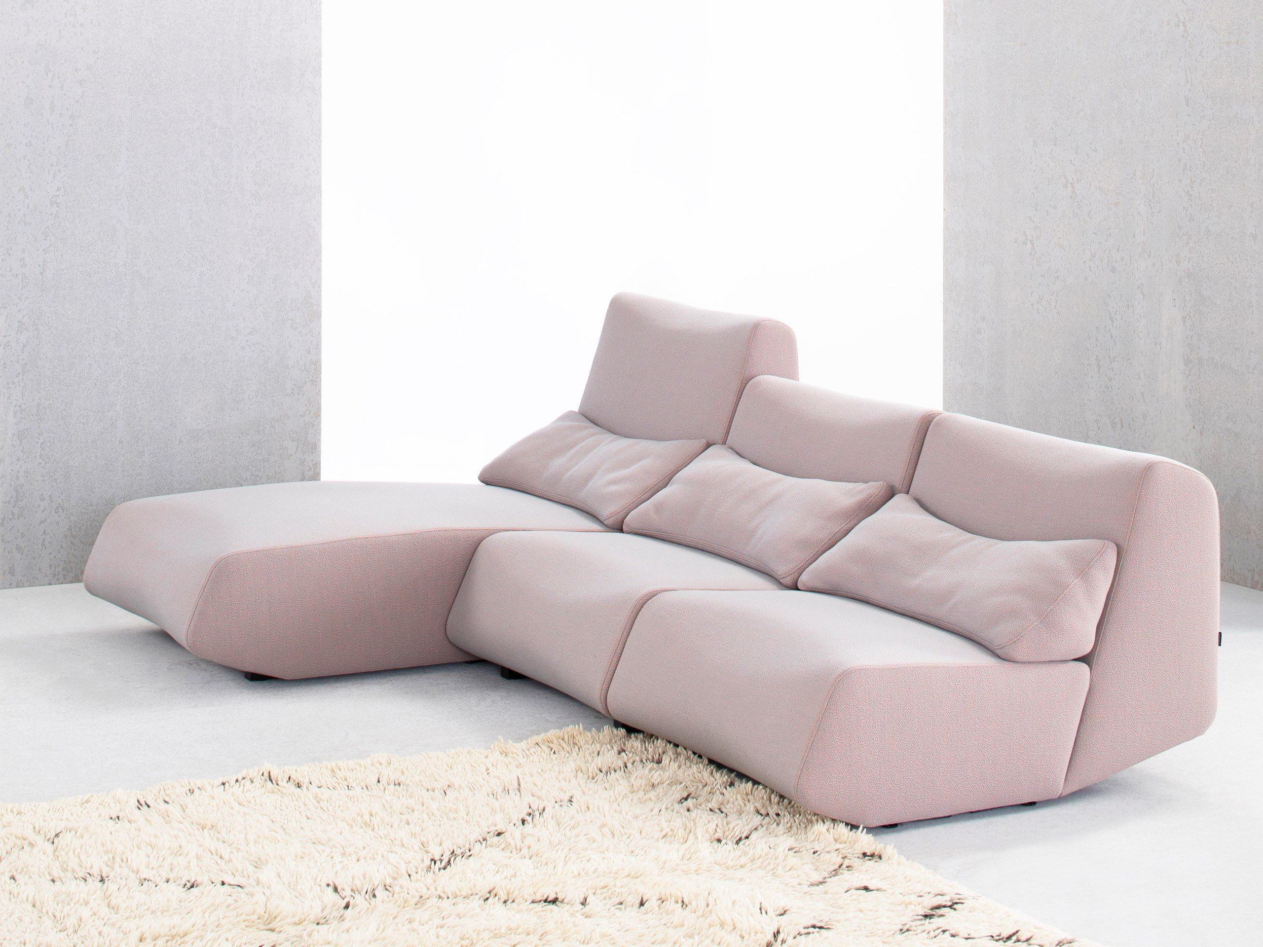 ABSENT Modular fabric sofa with chaise longue By Prostoria | design ...