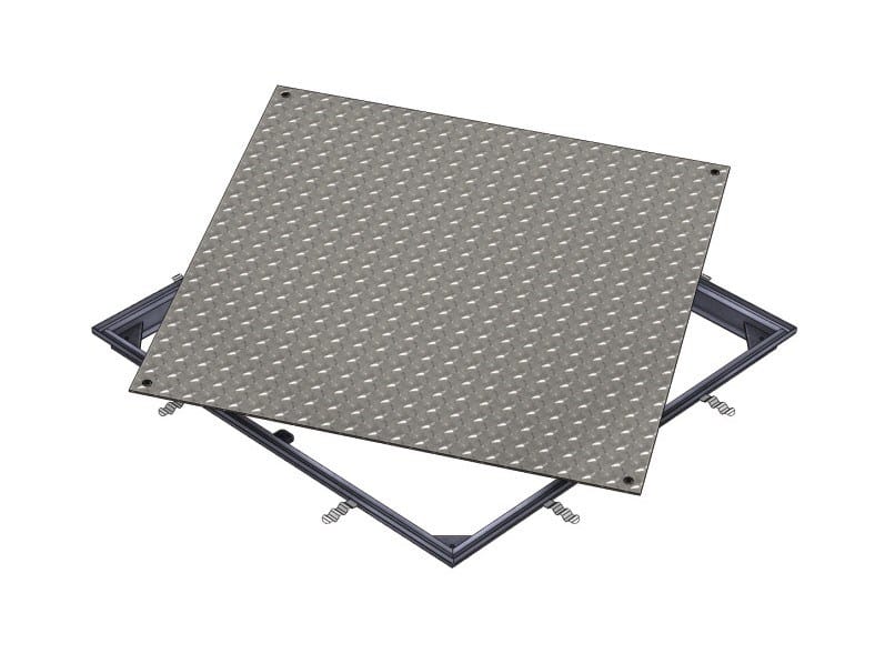 Chiusino in acciaio zincato ACCESS COVER SOLID GS - B125 - ACO - Edilportale