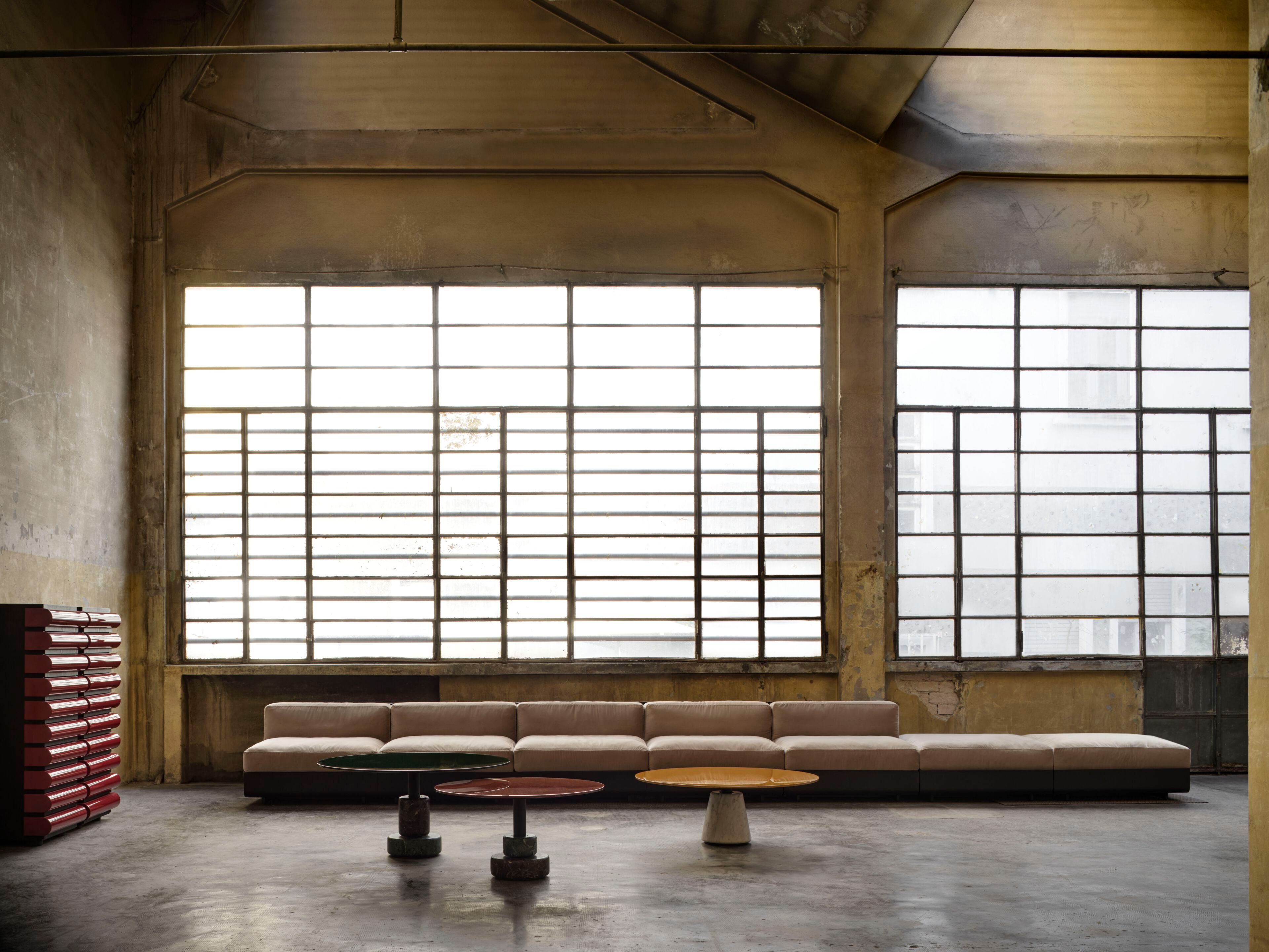 LIFE Sectional velvet sofa By ACERBIS | design Roberto Monsani