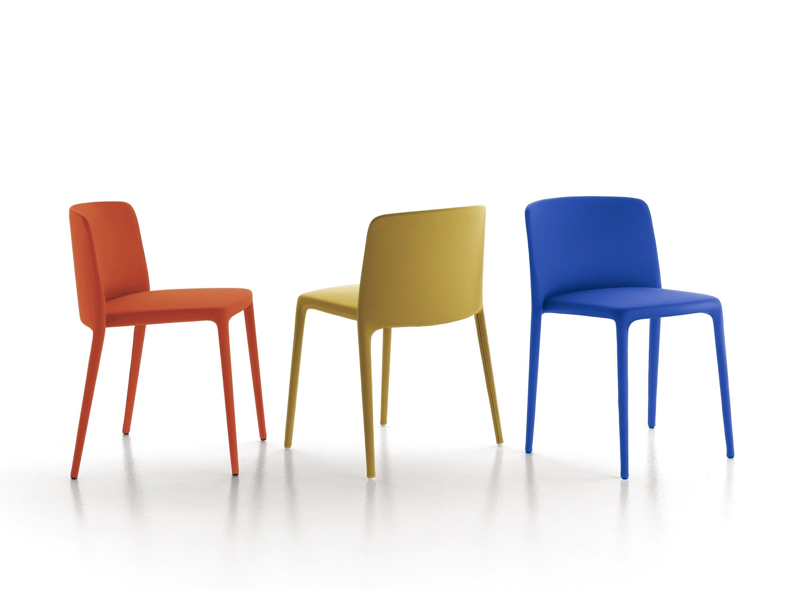 ACHILLE | Chair Upholstered stackable chair By MDF Italia | design Jean ...