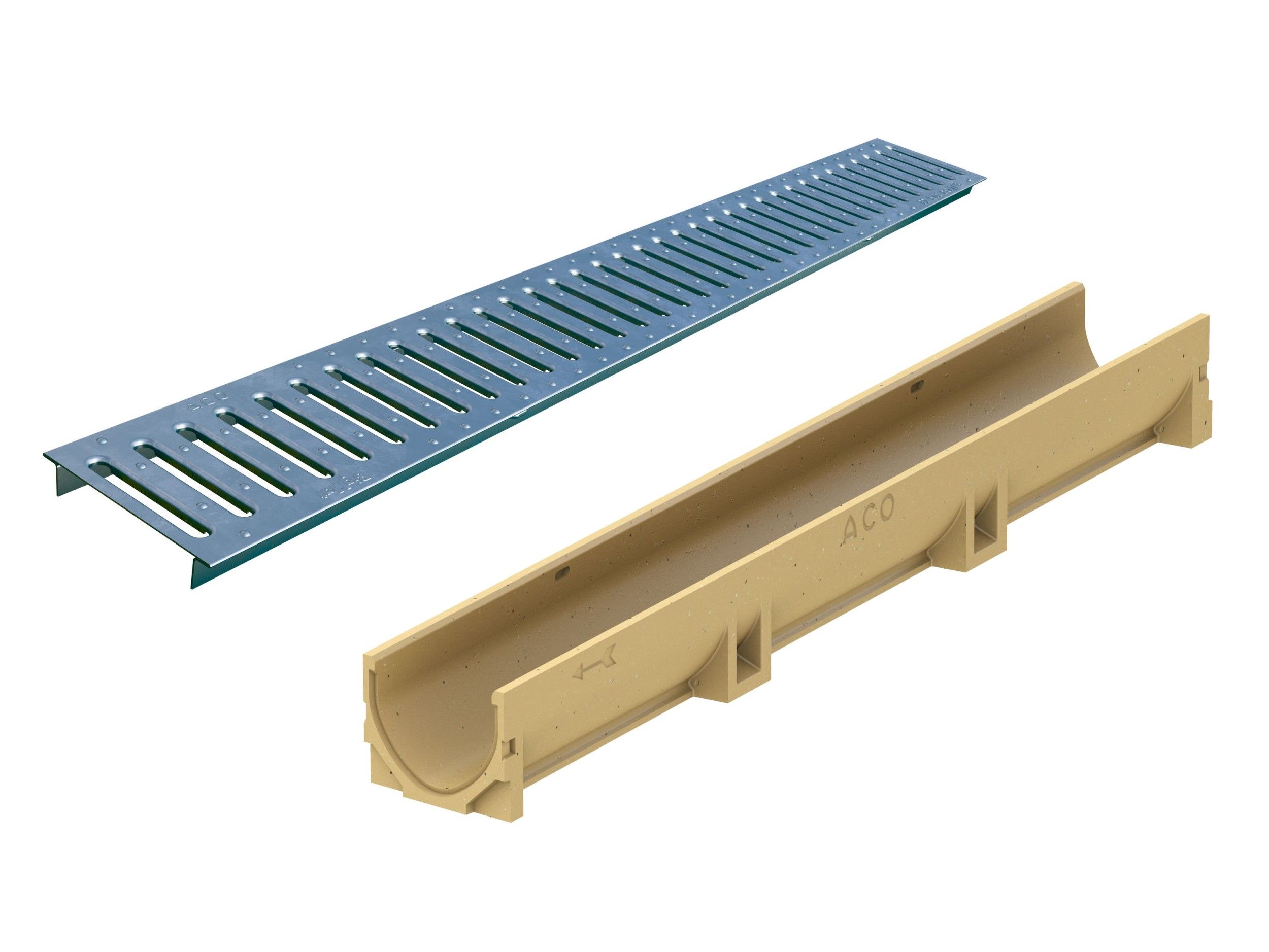 ACO SELF EUROLINE 100 + Concrete Drainage channel and part By BigMat
