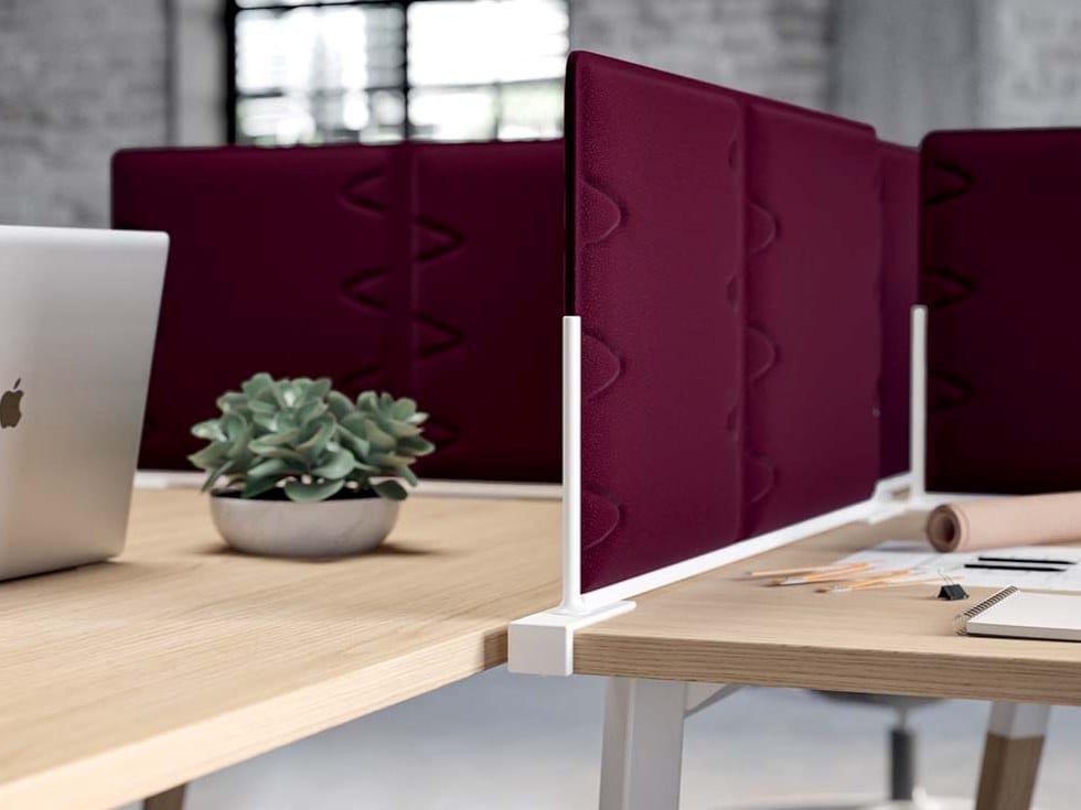 Sound absorbing desktop partition SCREEN By Quadrifoglio Group