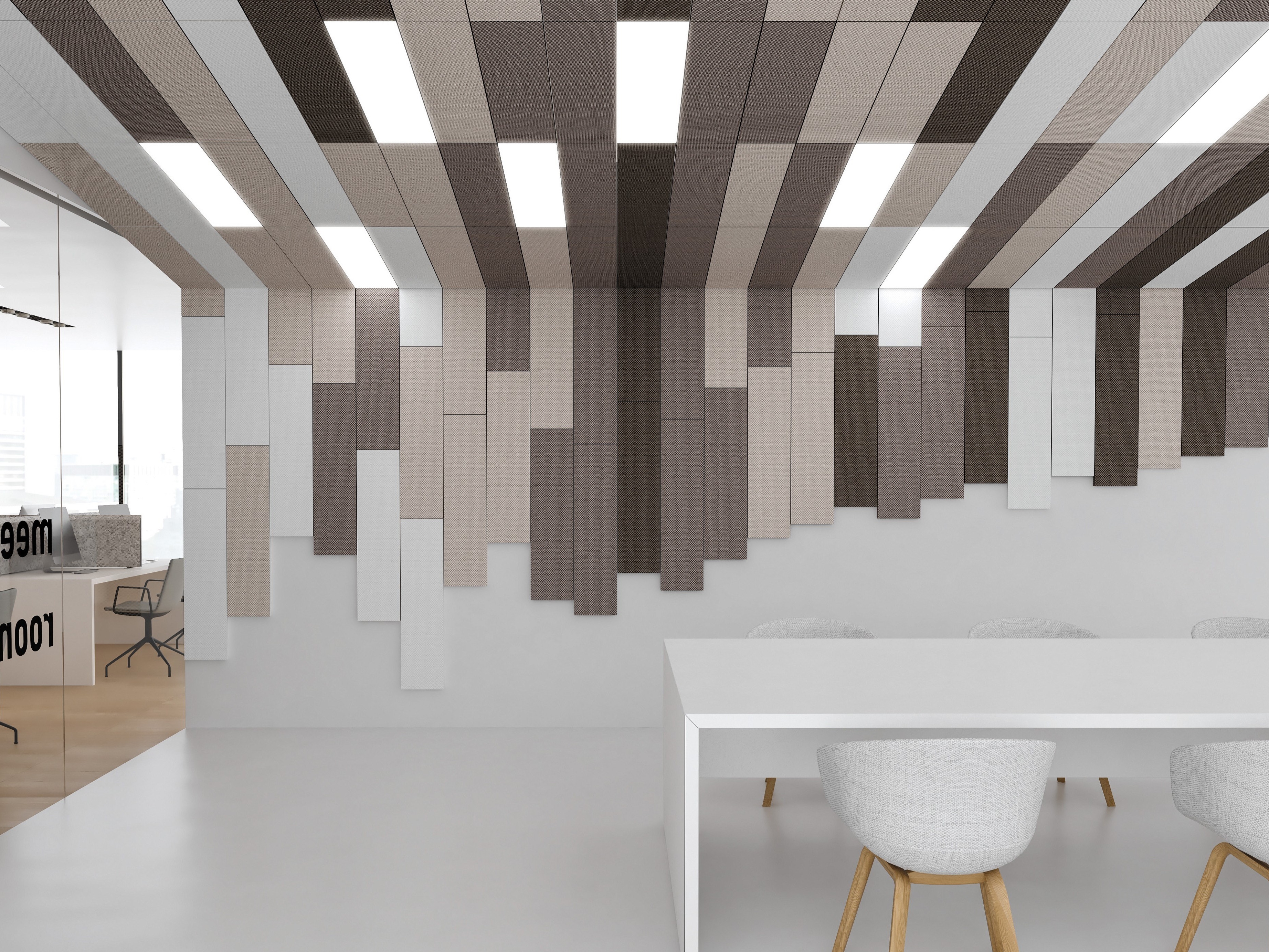 Sound absorbing indoor fabric wall tiles ACOUSTIC PARQUET By Garvan ...
