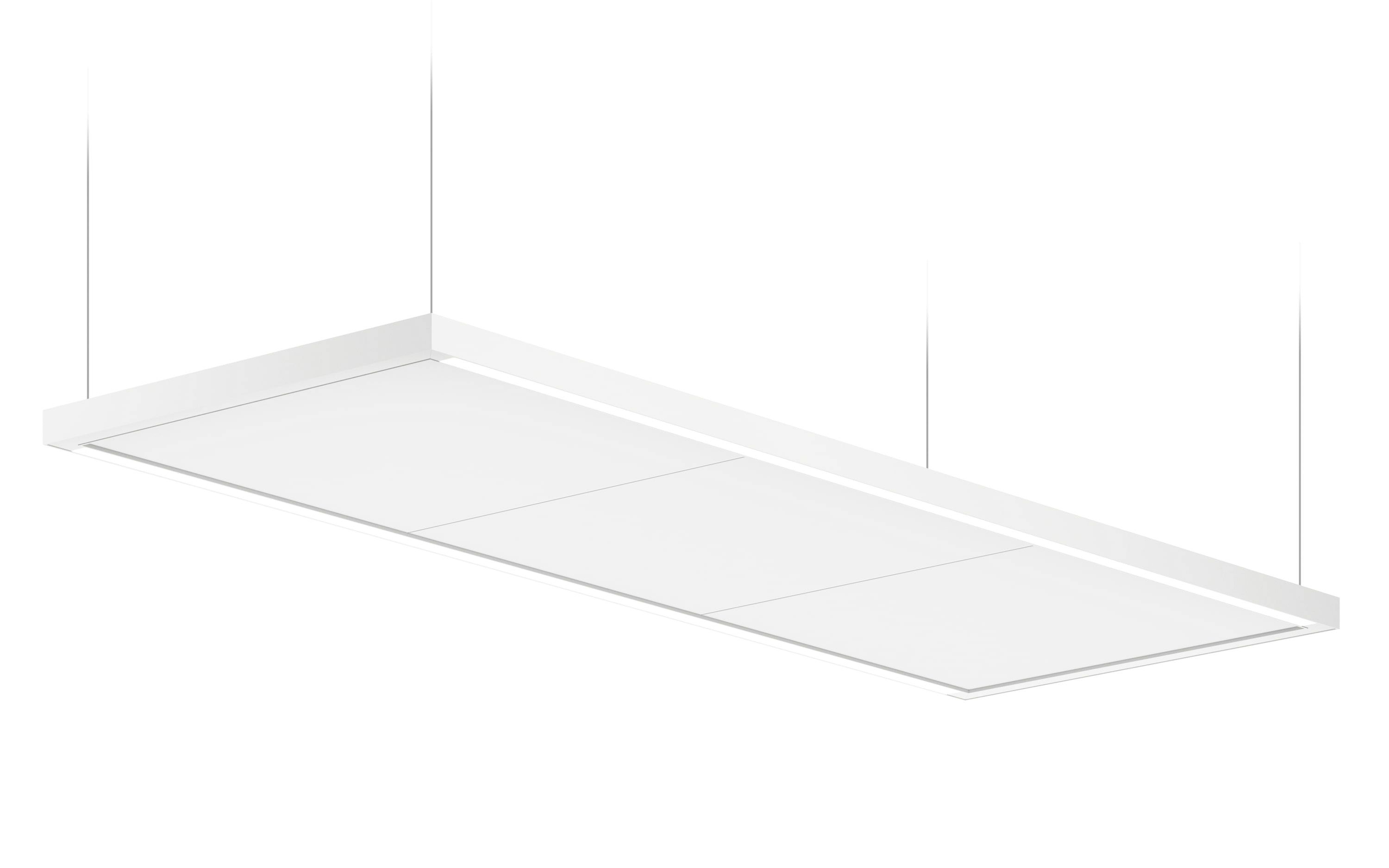 ACOUSTO RECTANGULAR CS Acoustic LED aluminium and Ecophon ceiling lamp ...