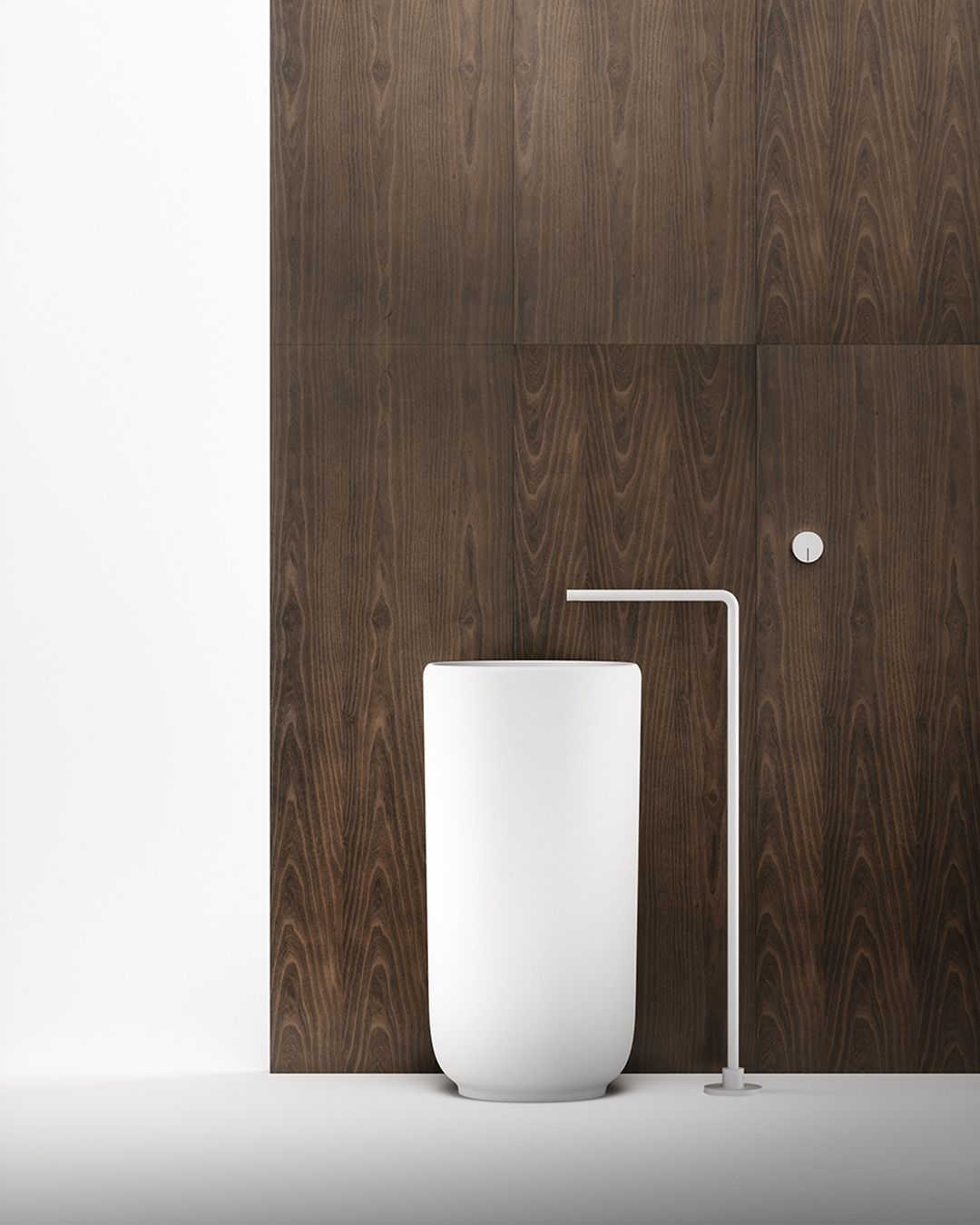 ACQUIFERO Floor standing stainless steel washbasin tap By FALPER | design Victor Vasilev