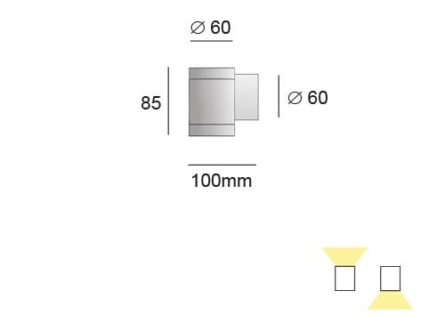 ADA | Outdoor wall Lamp Aluminium Outdoor wall Lamp By Terzo Light