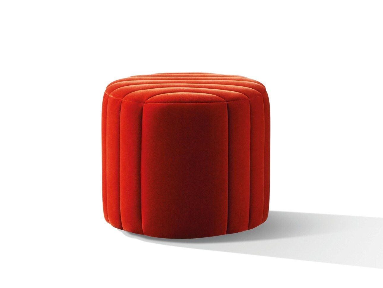 ADAGIO Round fabric pouf By Wittmann | design NOTE Design Studio