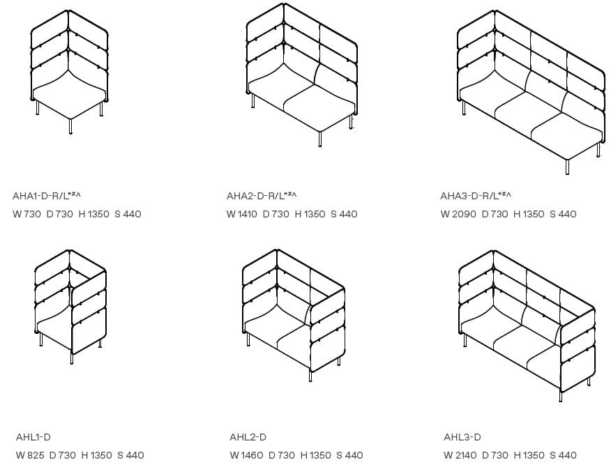 ADAPT | High-back sofa Adapt Collection By Ross Gardam