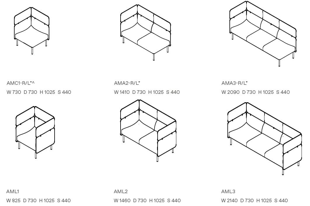 ADAPT | High-back sofa Adapt Collection By Ross Gardam