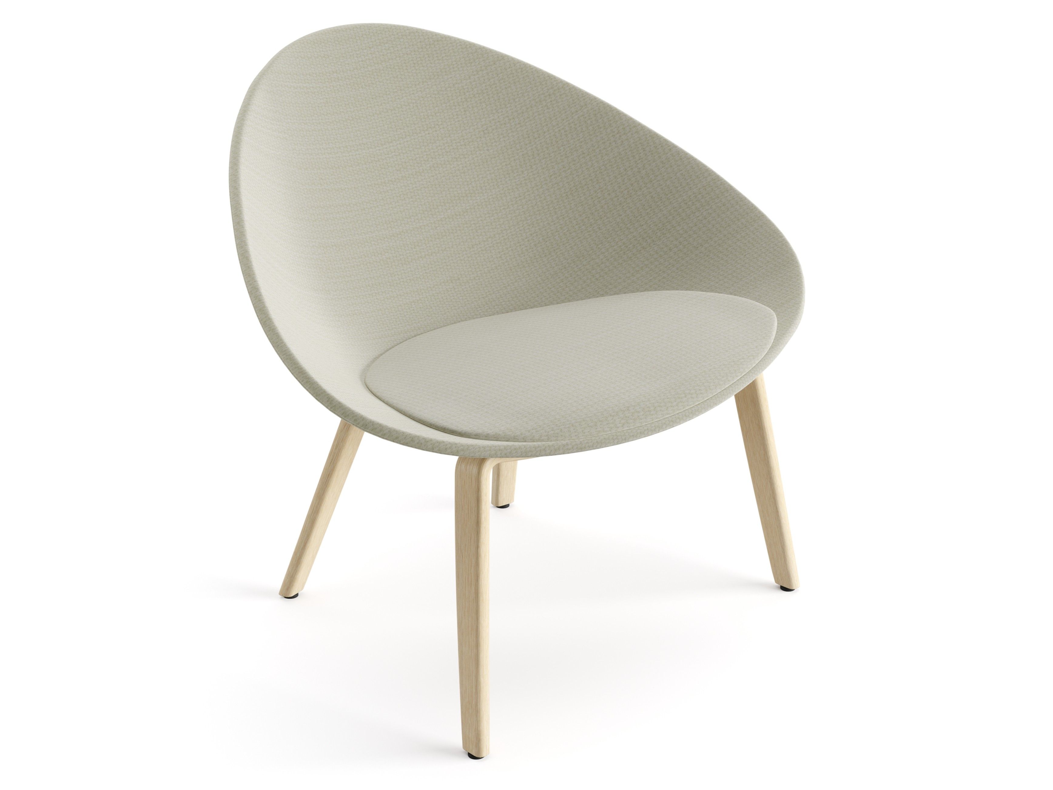 ADELL | Loungesessel aus Stoff By arper Design Lievore + Altherr Désile ...