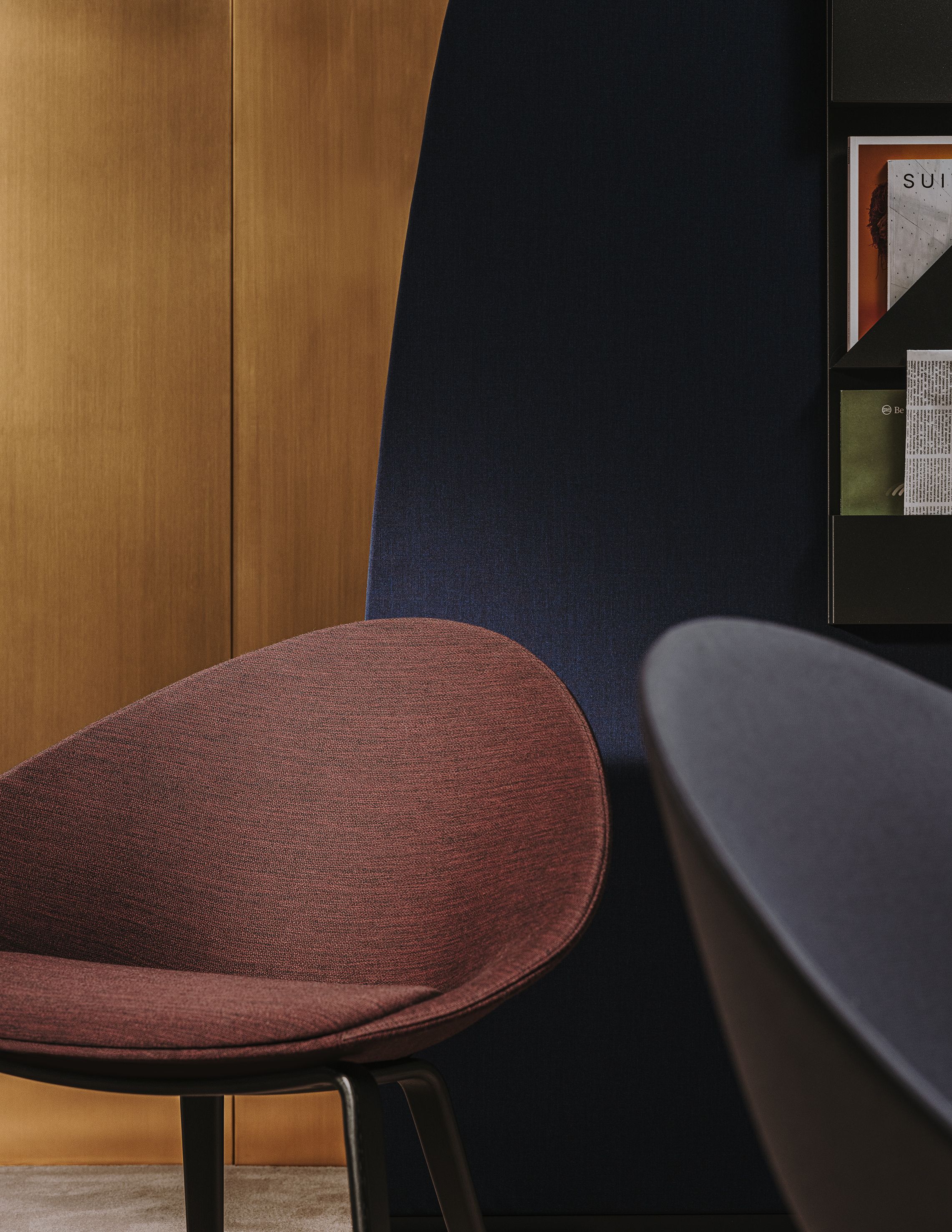 ADELL | Fabric easy chair By arper design Lievore + Altherr Désile Park