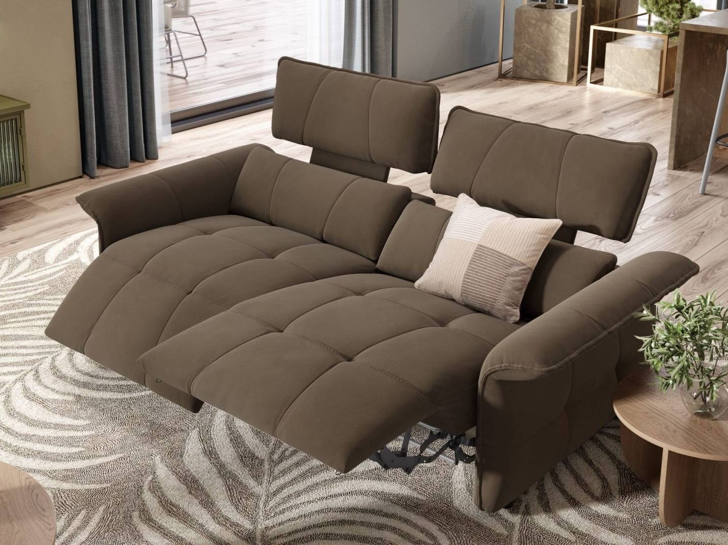 ADRIA 3 seater fabric sofa By Sofanella