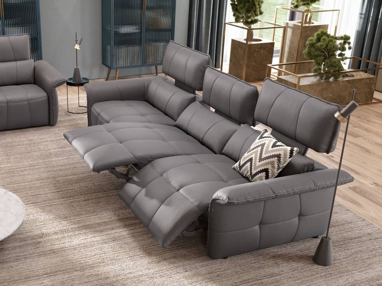 ADRIA XXL | 3 seater sofa 3 seater leather sofa By Sofanella