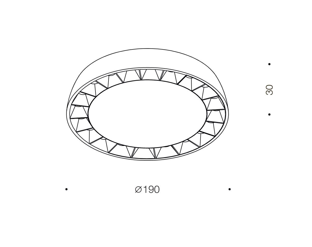 LED ceiling light AERO Aero Collection By Centrsvet
