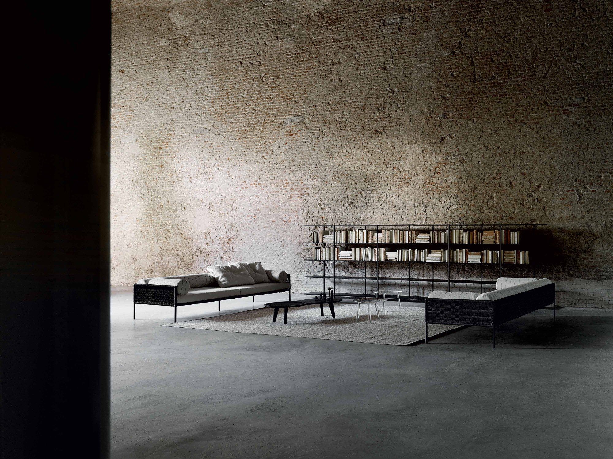 AERO Freestanding double-sided bookcase By Living Divani | design Shibuleru