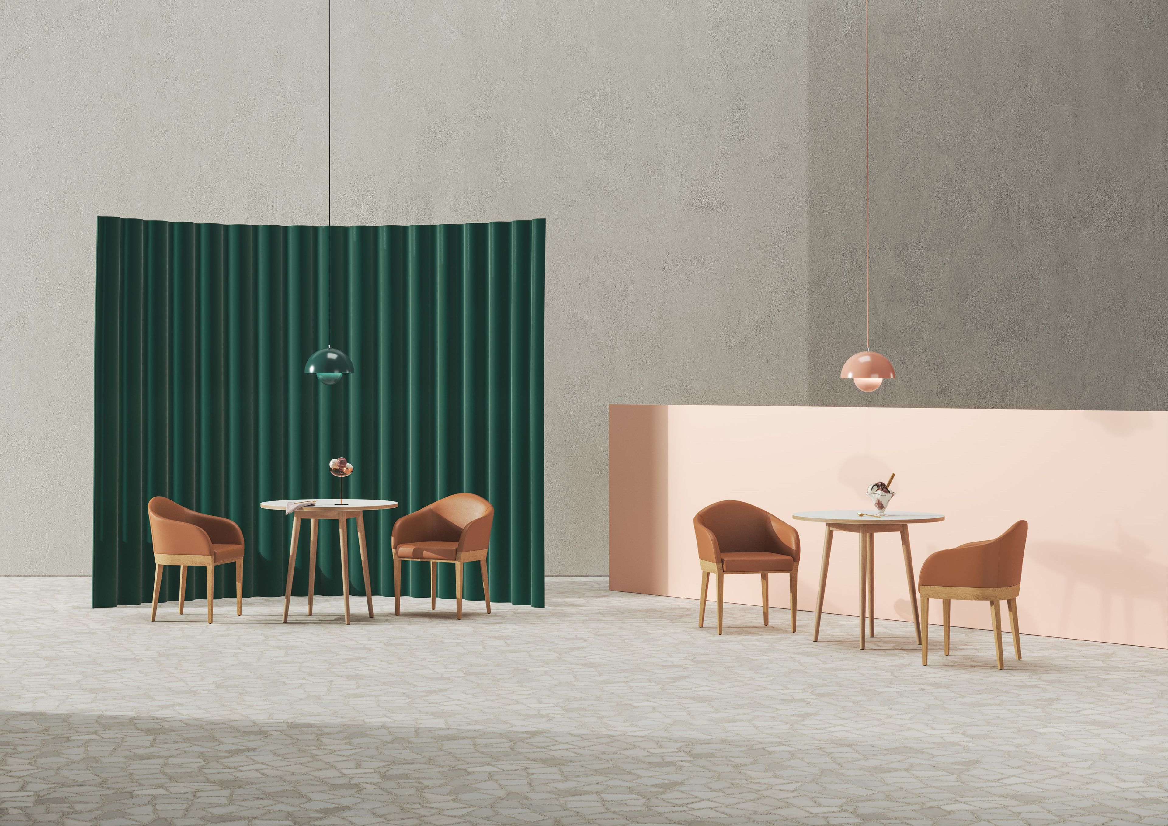 AGATA | Leather chair By ALMA DESIGN