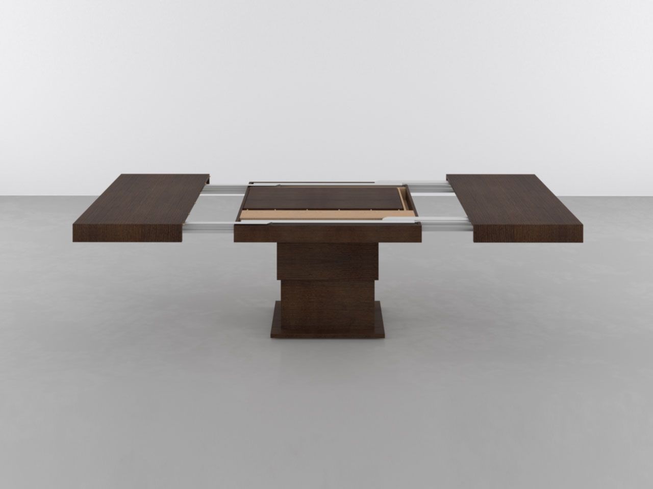 Height-adjustable extending wooden table AGIO By Piemy
