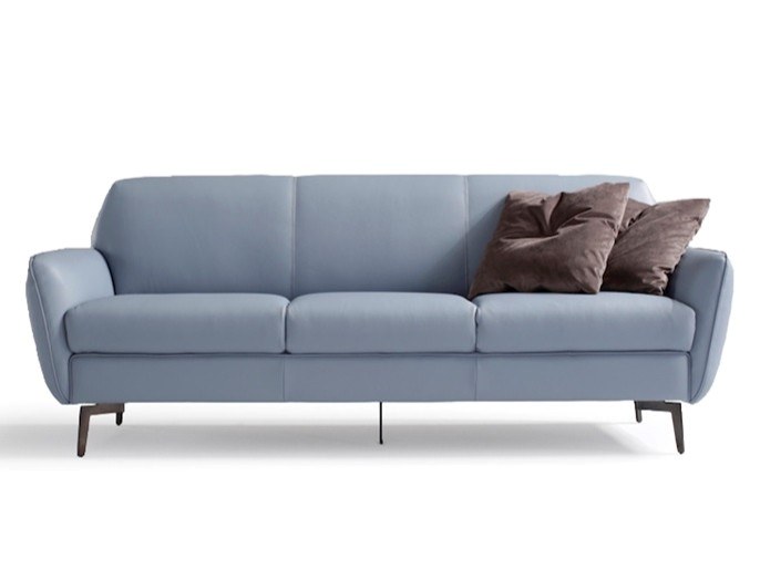 AIDA 3 seater leather sofa By Marinelli Home | design Tommaso Oliva